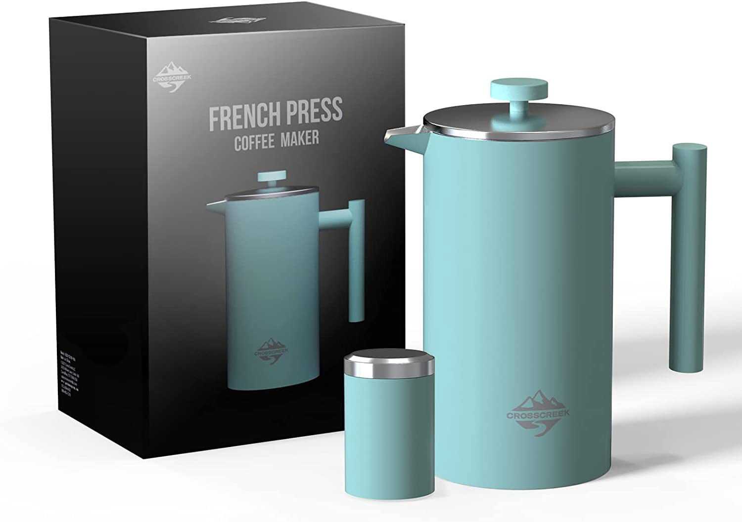 CrossCreek French Press Coffee Maker, 304 Stainless Steel Coffee Press ...