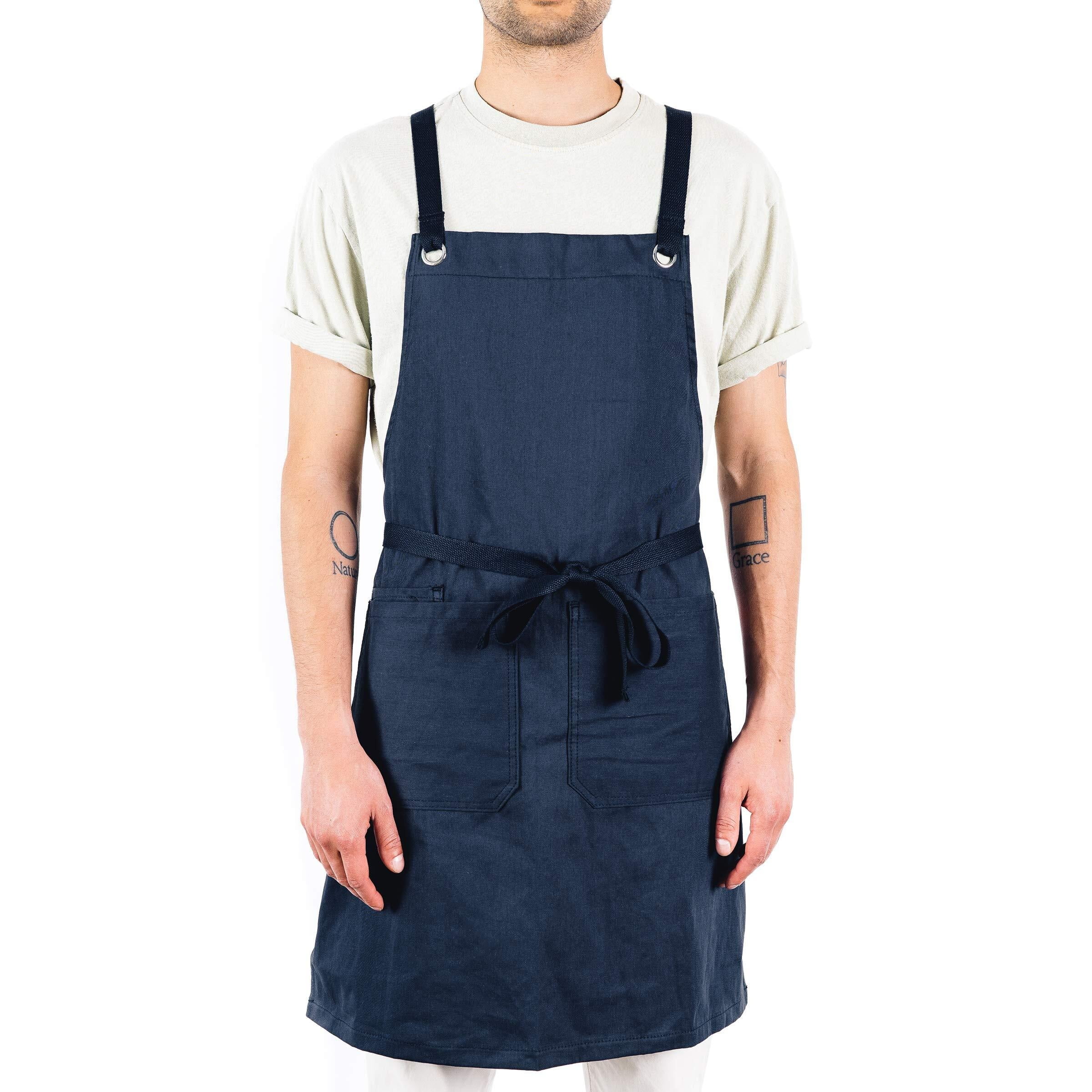 Crossback Kitchen Apron for Cooking - Mens and Womens Professional Chef ...