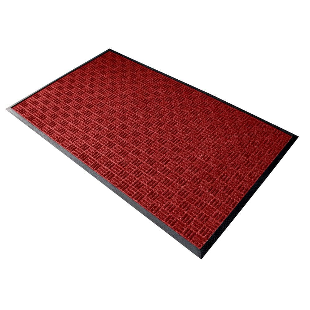 Crossbar Red 24 in. x 36 in. Commercial Entrance Mat - Walmart.com