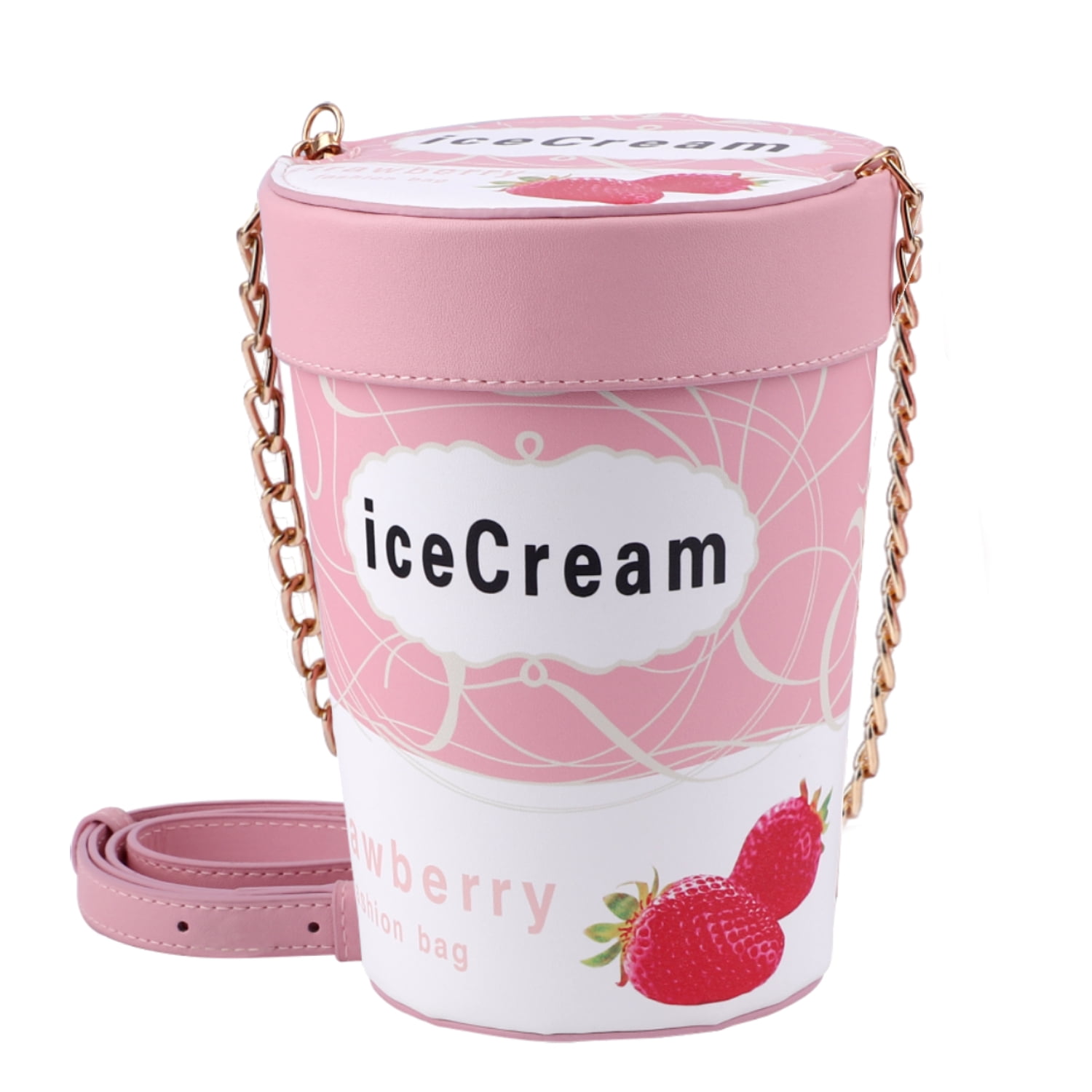 Crossbdoy Bag Fun Ice Cream Purse for Women Novelty Pink Phone Shoulder ...