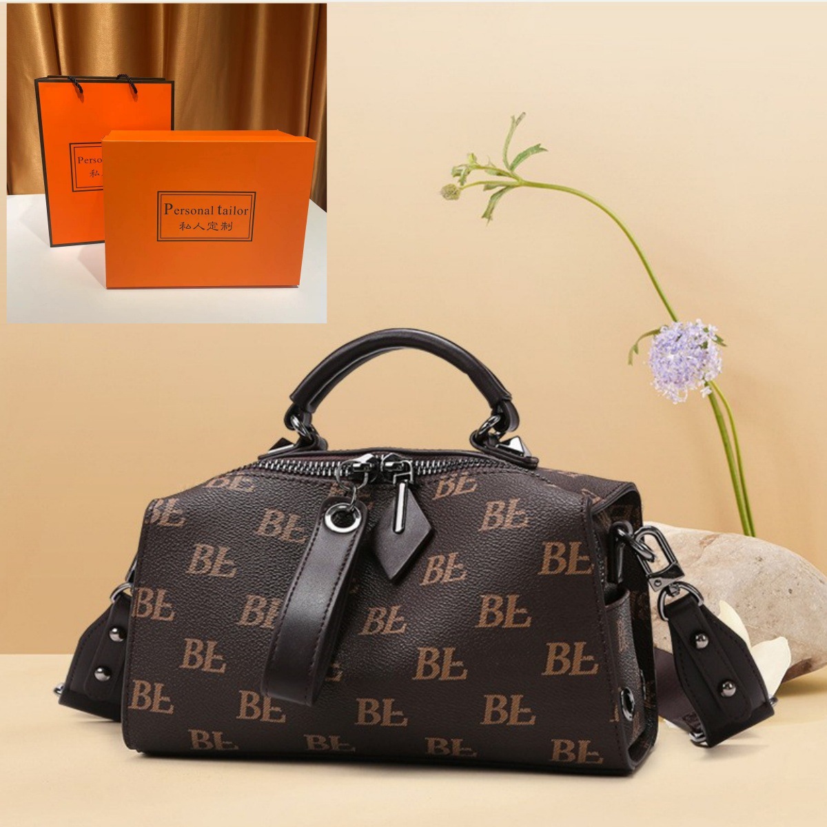 Crossbody Bag Fashion Vintage Printed Pillow Bag Large Capacity Women ...