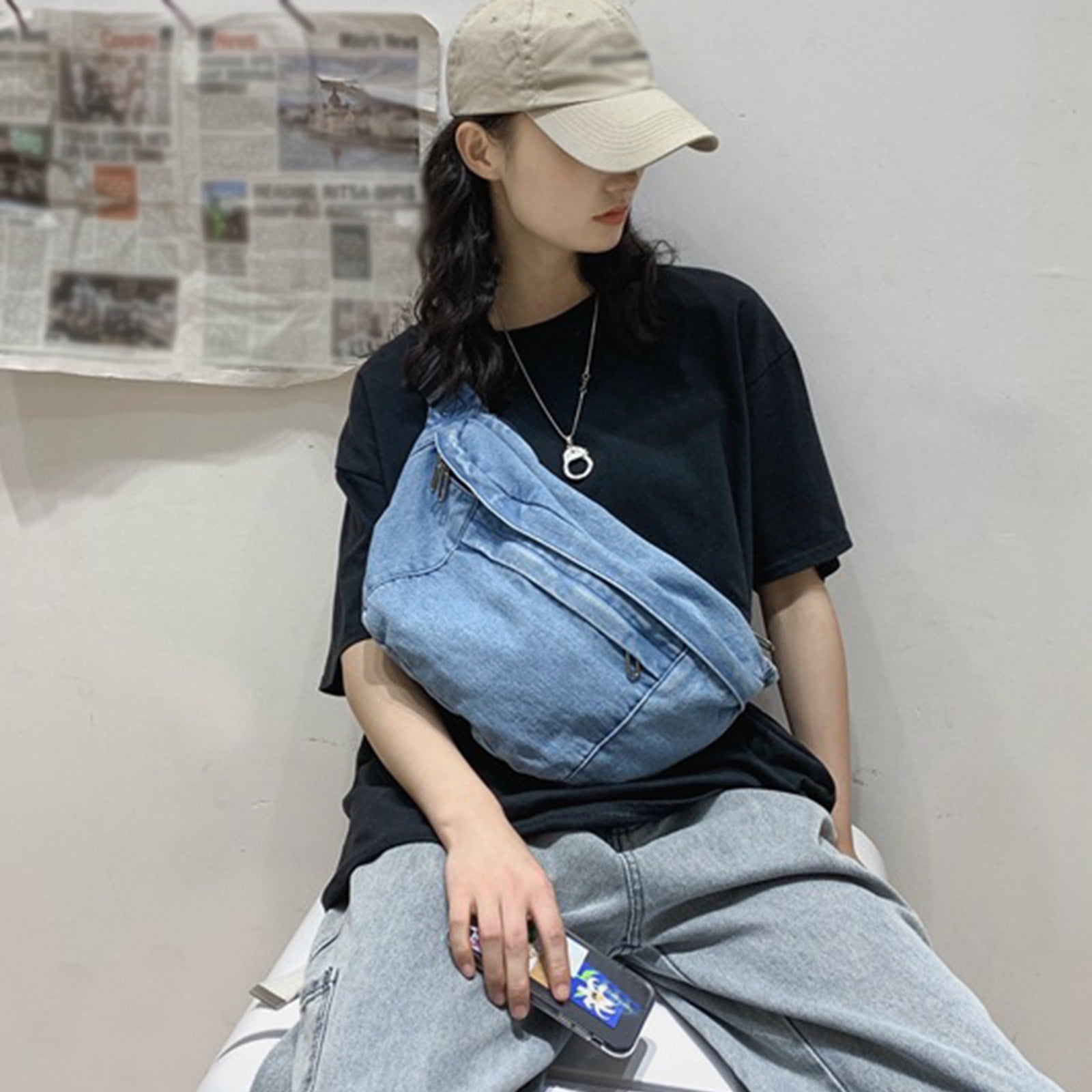 Crossbody Bag Large Capacity Purse, Women Men Crossbody Shoulder Bag ...