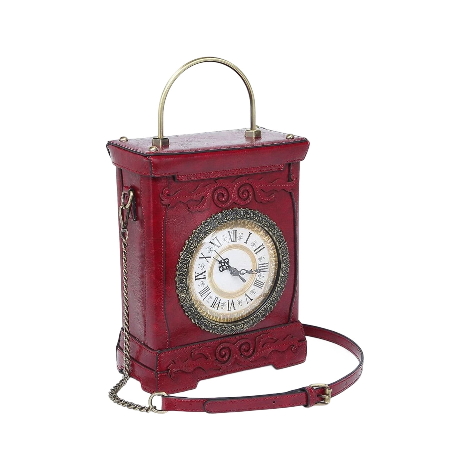 Crossbody Bag Novelty Clock Shape Purses for Womens Toted Handbags ...