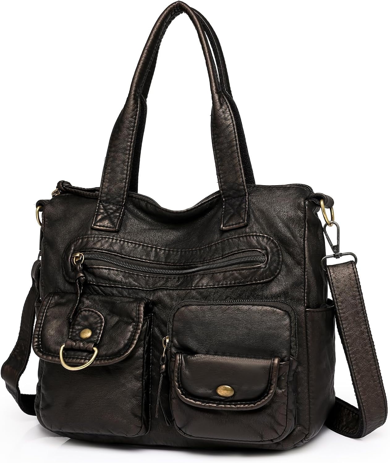 Crossbody Bag for Women Multi Pocket Shoulder Bags Medium Travel Purses ...