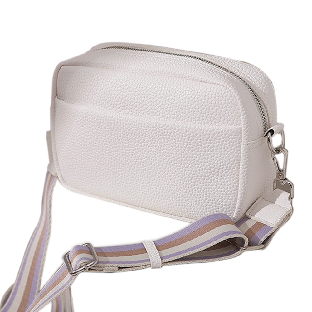 Crossbody Bag for Women, Small Leather Camera Purse Thick Strap Cross ...