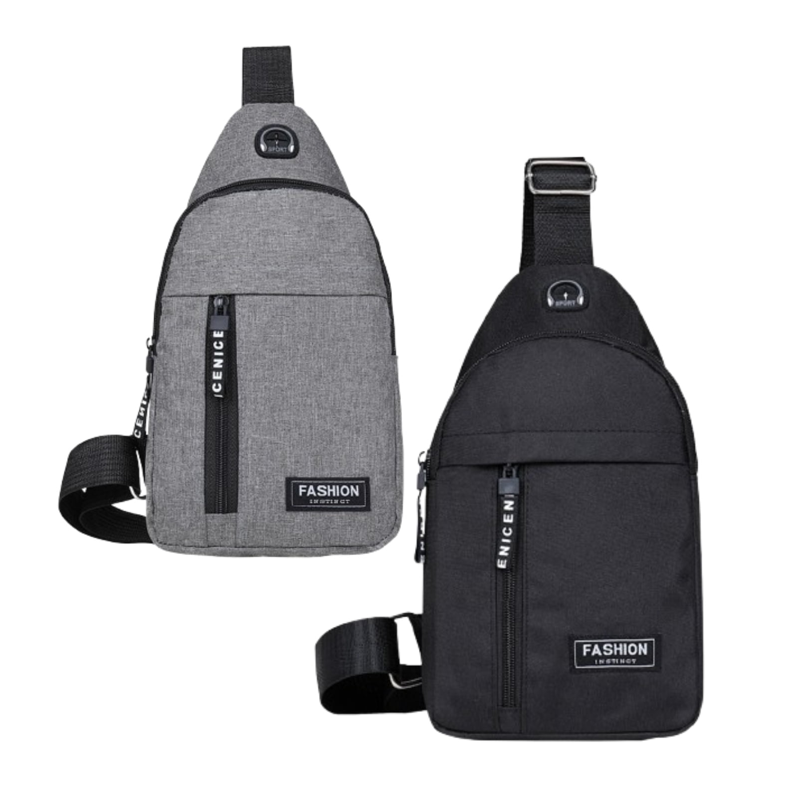 2 Pack Crossbody Bags for Men Women, Trendy Sling Bag Bakpack Casual ...