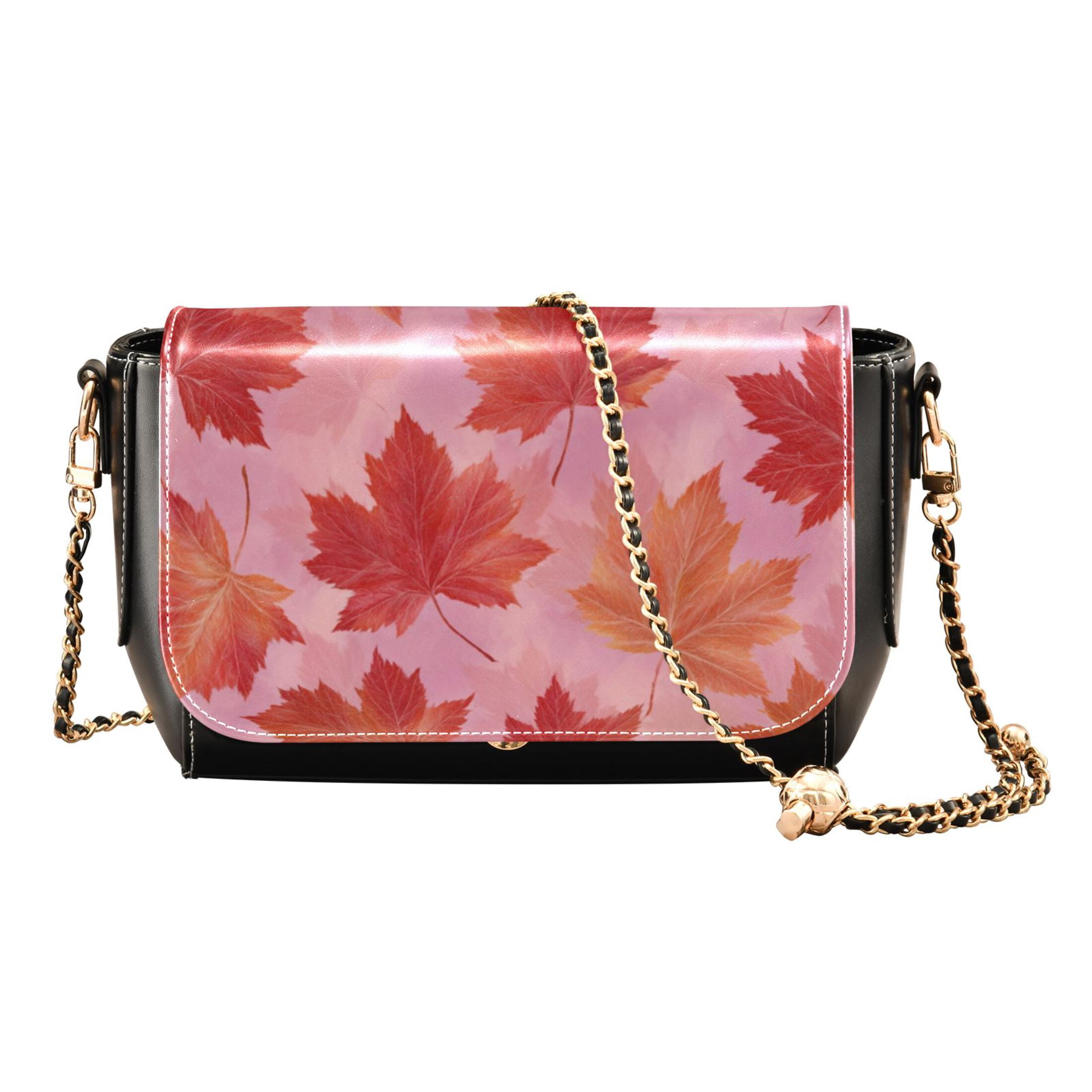 Crossbody Bags for Women Casual Lightweight Travel Handbags Red Maple ...
