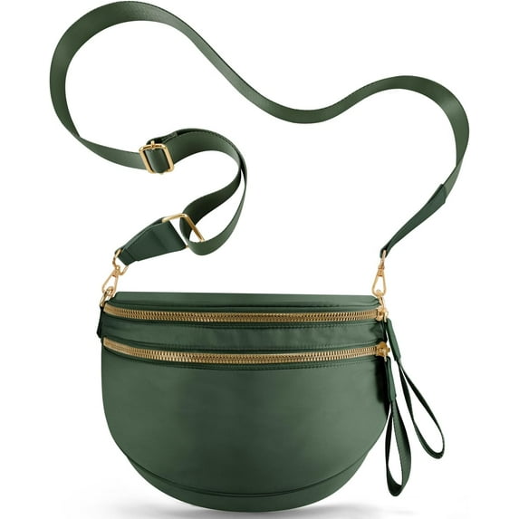 Crossbody Bags for Women, Large Nylon Bum Bags Plus Size Fanny Pack ...