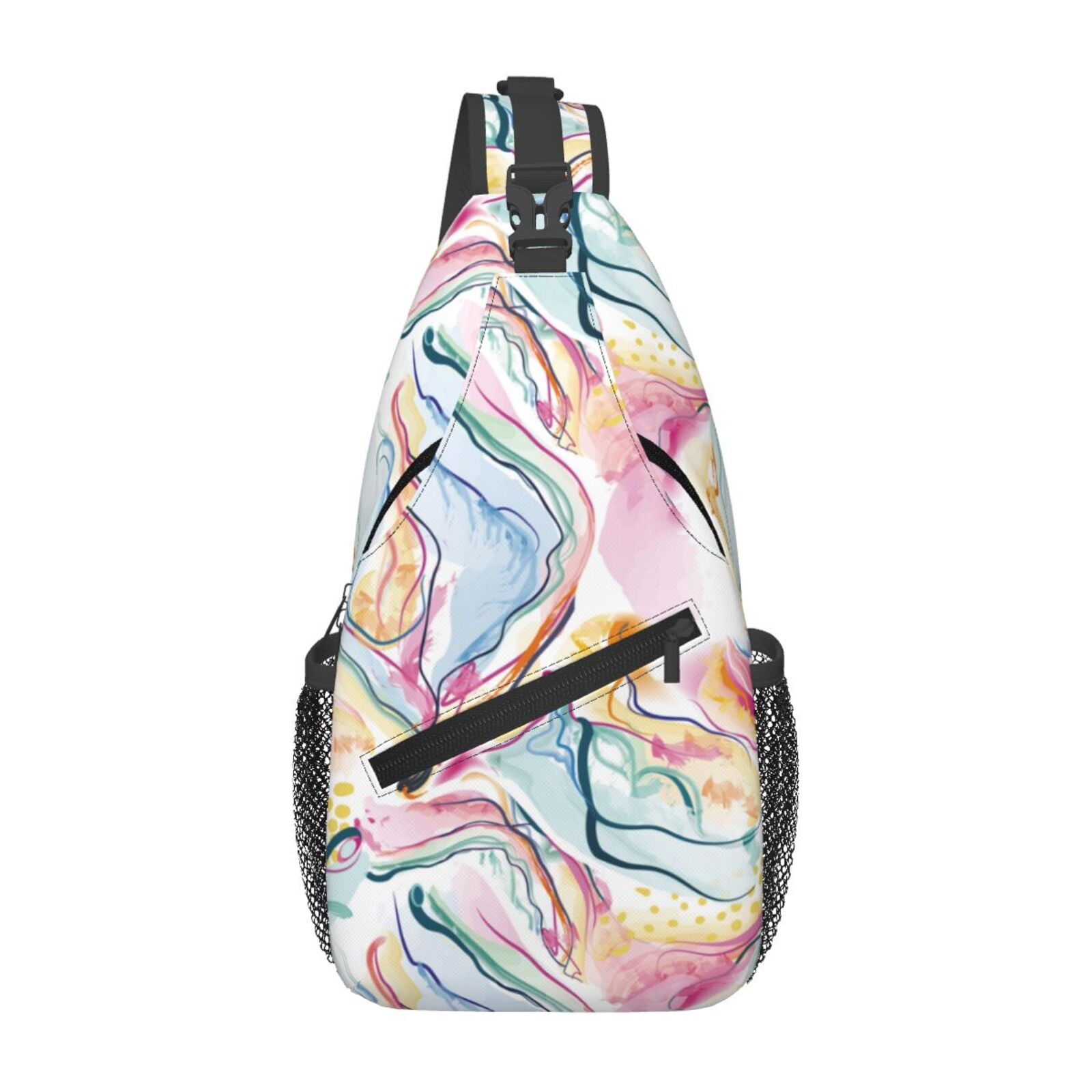 Crossbody Bags for Women Men - Abstract marble texture Casual Sling Bag ...