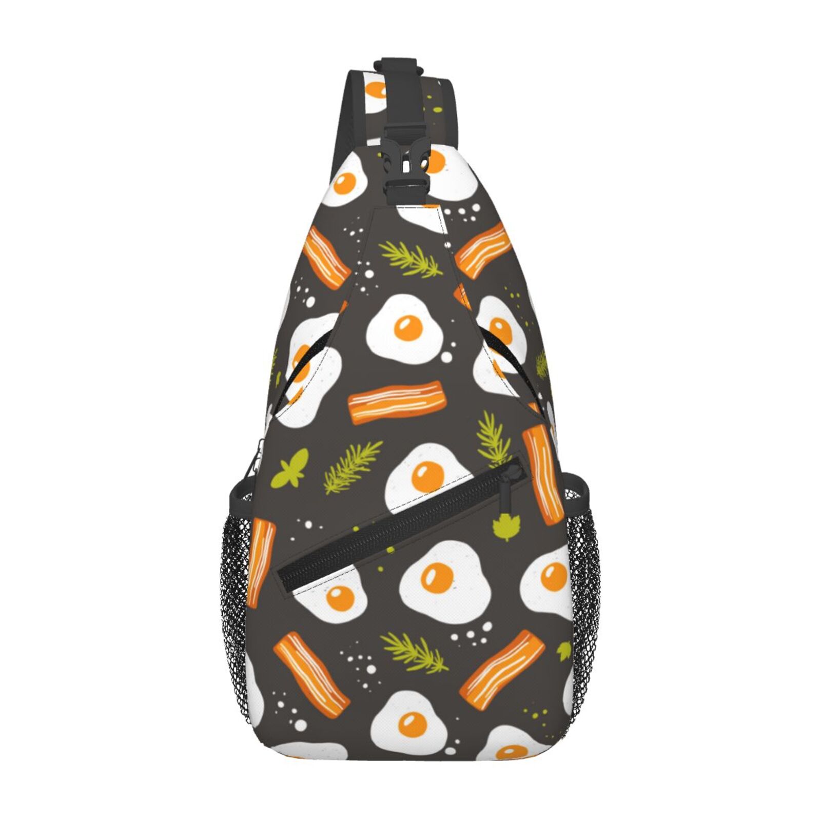Crossbody Bags for Women Men - Bacon Omelette Rosemary Casual Sling Bag ...