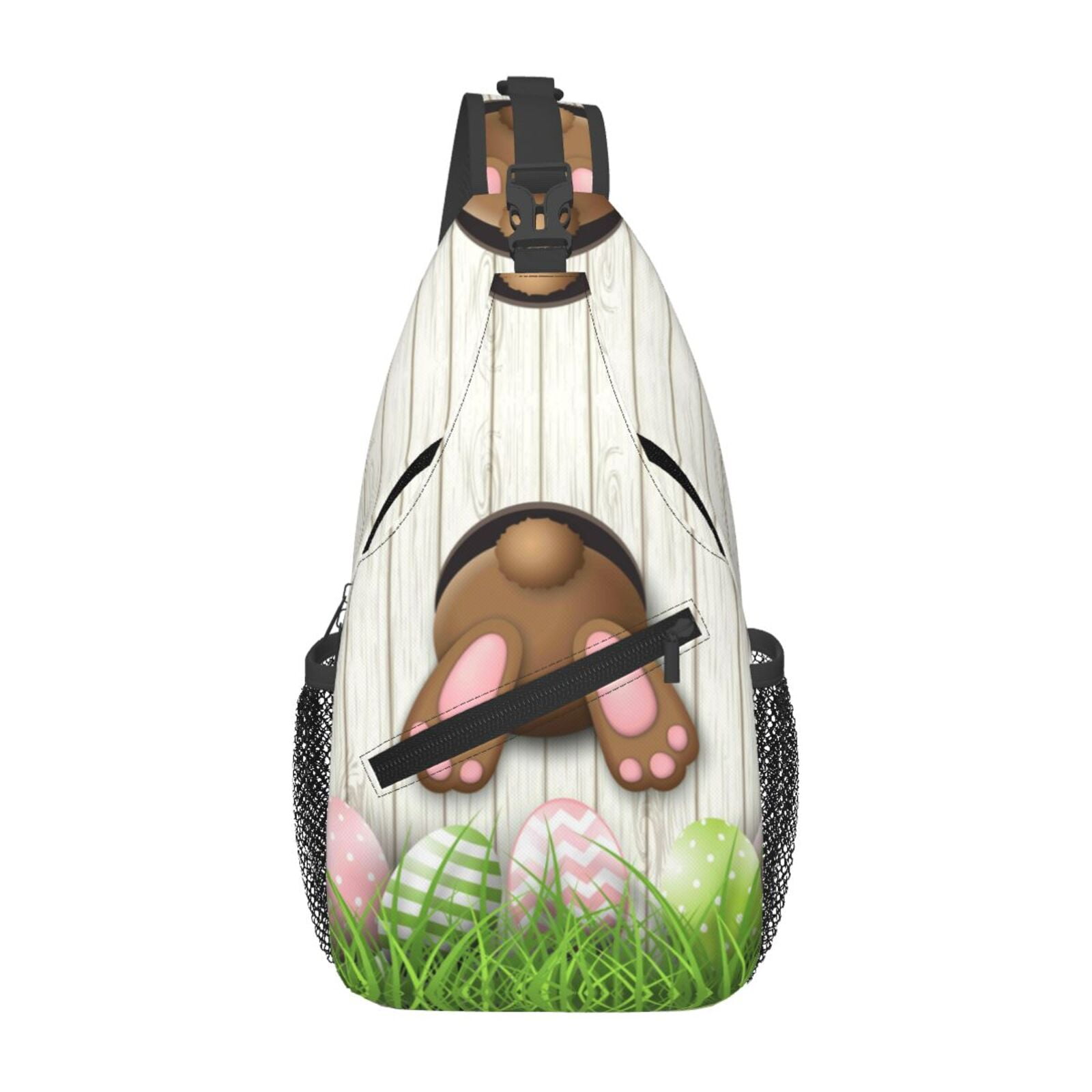 Crossbody Bags for Women Men - Brown Bunny Bottom And Easter Eggs ...