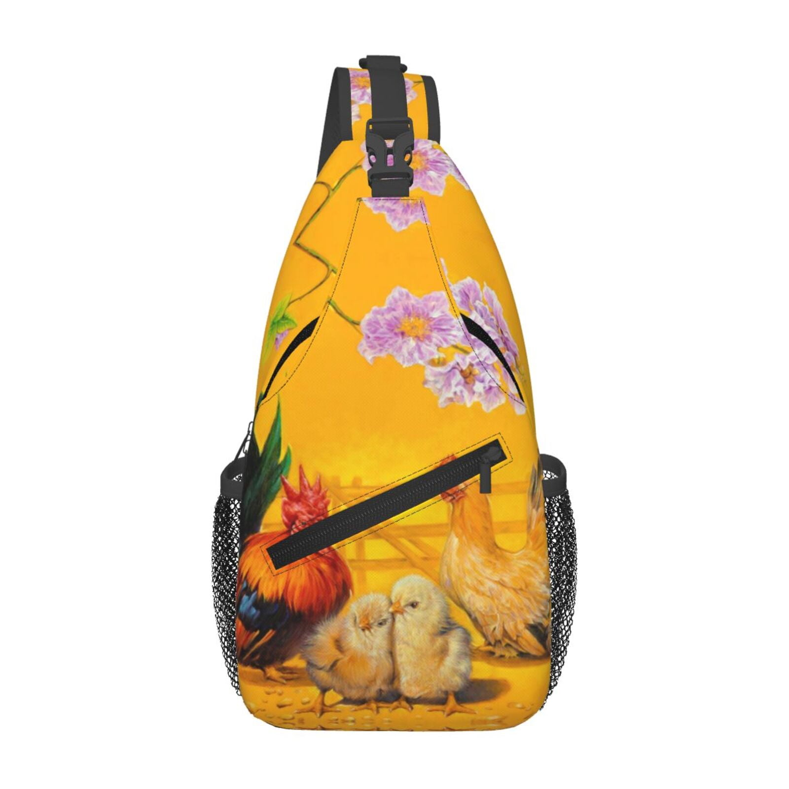 Crossbody Bags for Women Men - Chicken Family Rooster Casual Sling Bag ...