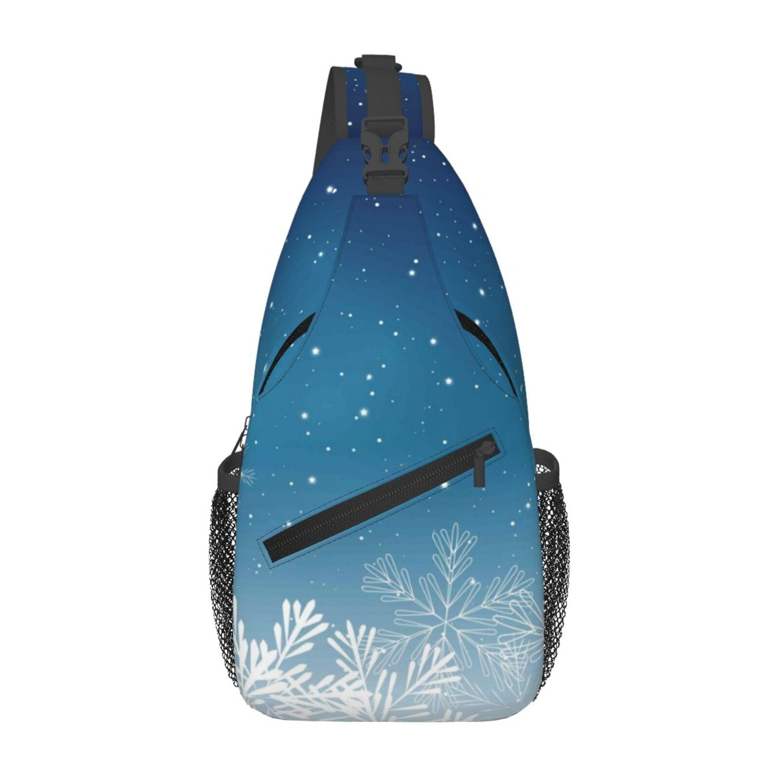 Crossbody Bags for Women Men - Christmas Snowflakes Casual Sling Bag ...