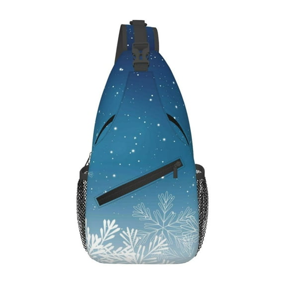 Crossbody Bags for Women Men - Christmas Snowflakes Casual Sling Bag ...