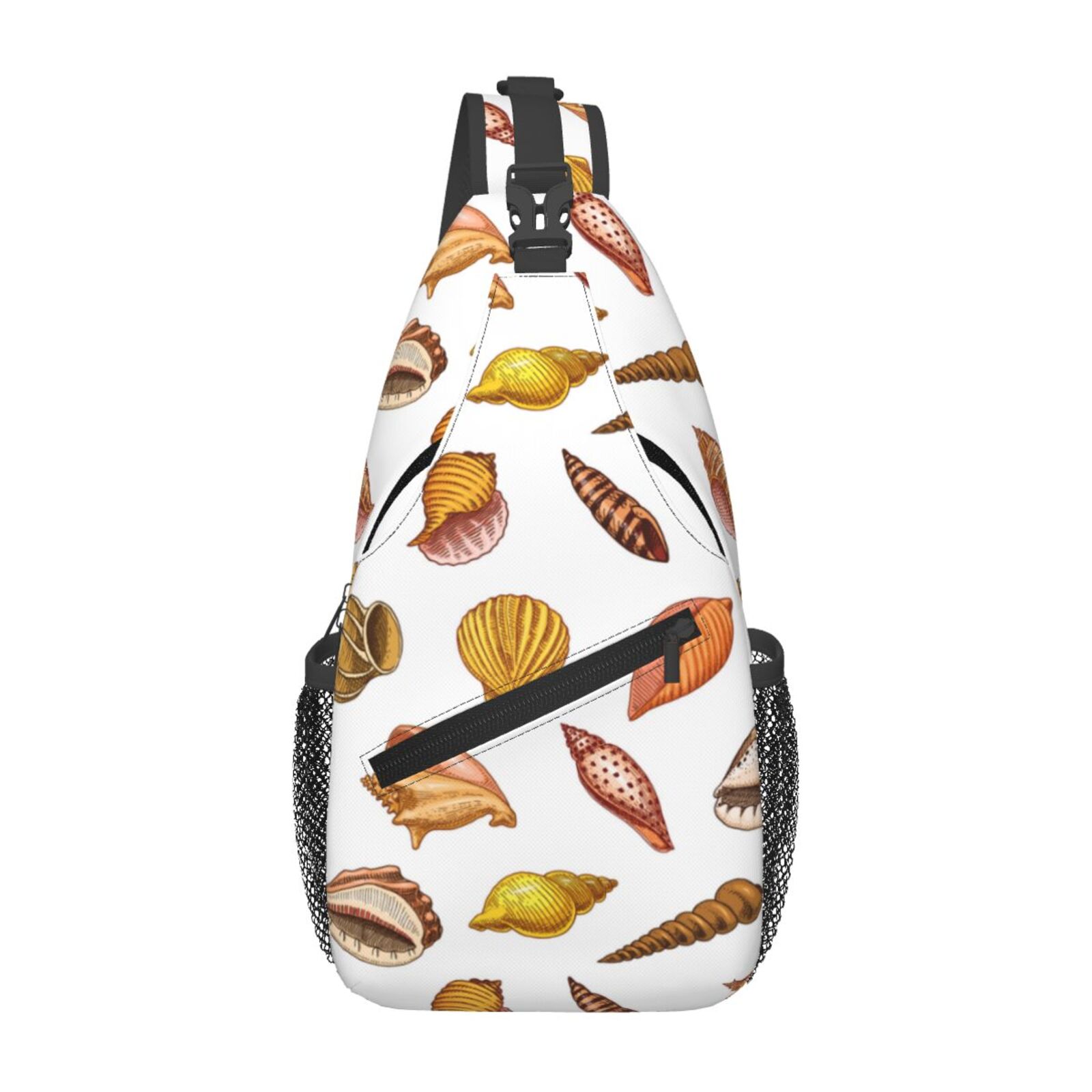 Crossbody Bags for Women Men - Conch Shells Print No.9025 Casual Sling ...