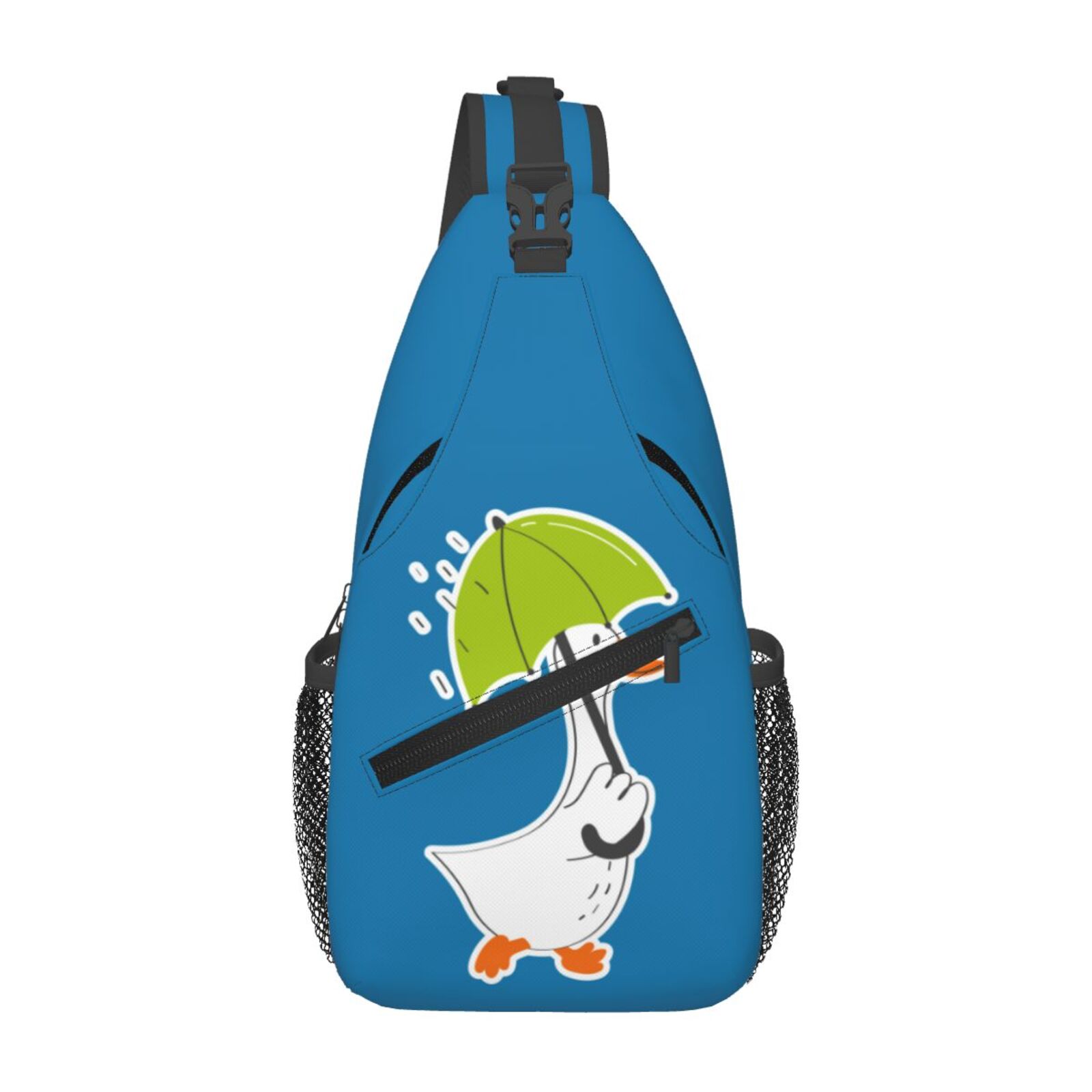 Crossbody Bags for Women Men - Goose Holding an Umbrella Casual Sling ...