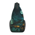 Crossbody Bags for Women Men - Halloween Night Sky Square Casual Sling ...