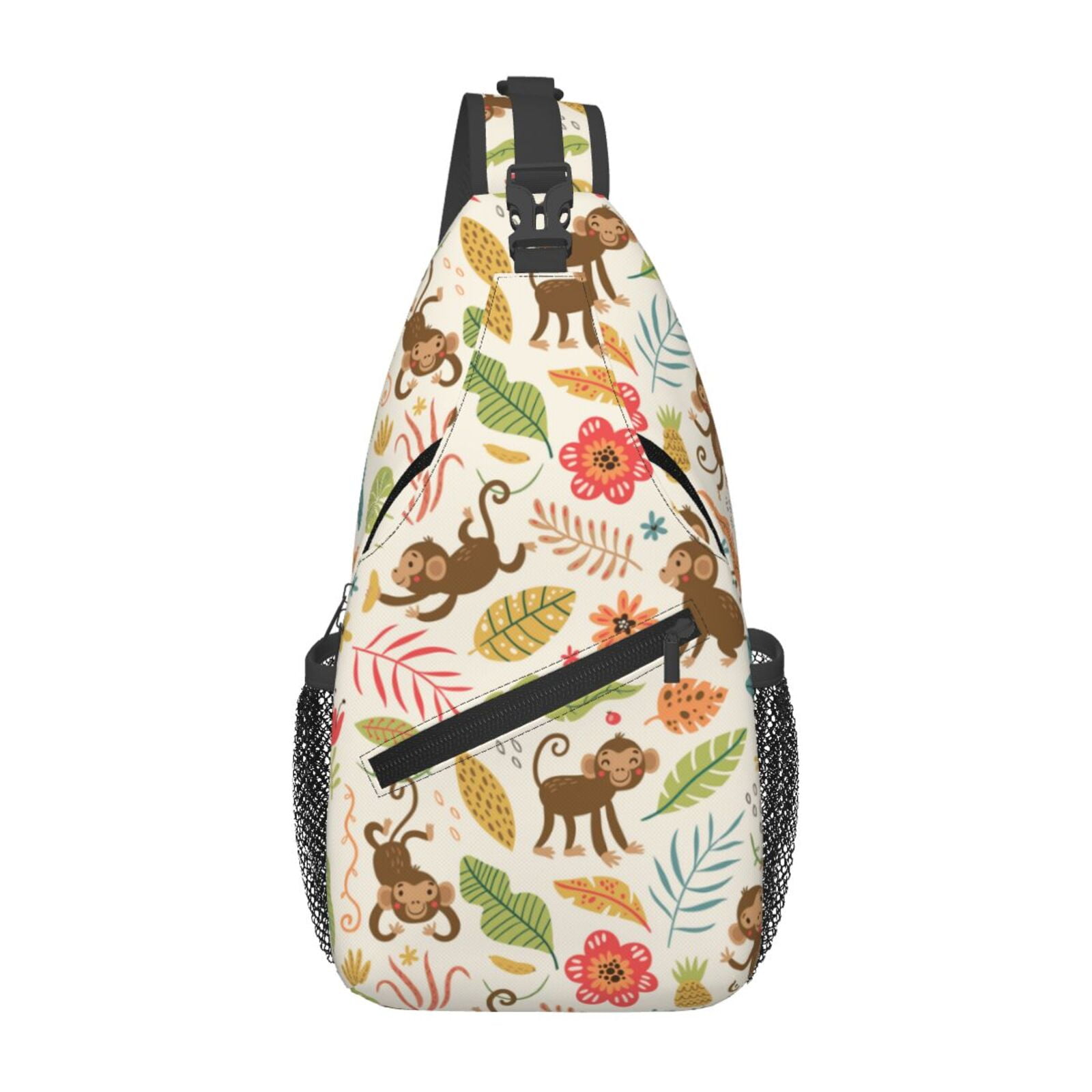 Crossbody Bags for Women Men - Monkeys in the Jungle Casual Sling Bag ...
