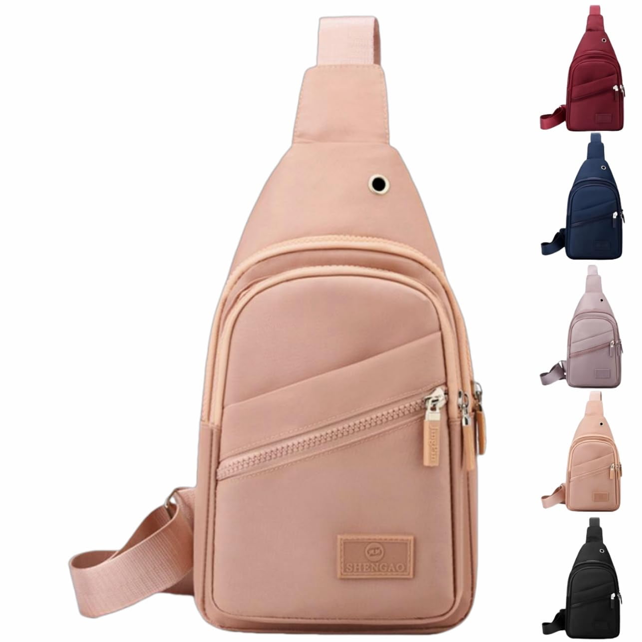 Crossbody Bags for Women Men, Sling Backpack with USB Port, Chest Bag ...