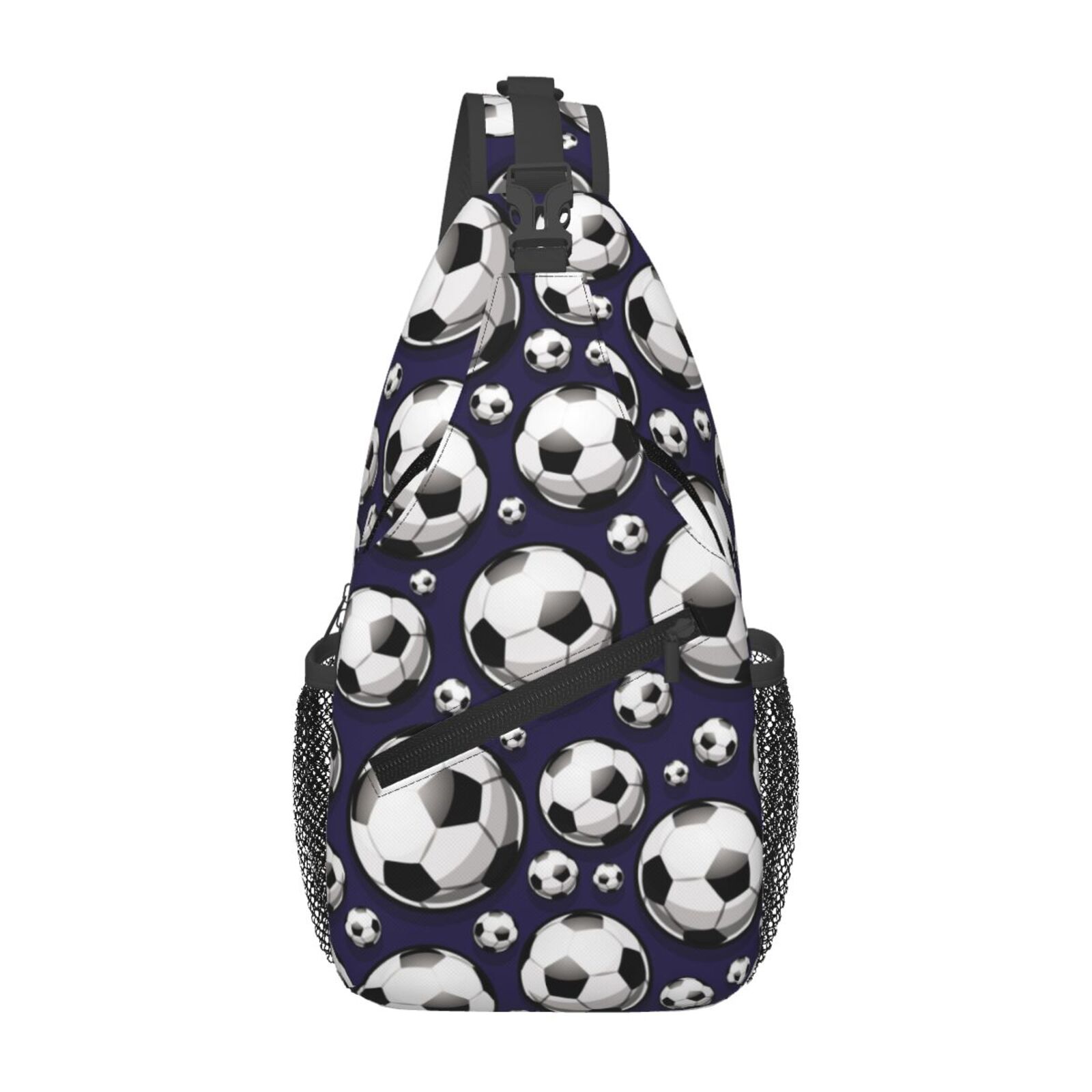 Crossbody Bags for Women Men - football soccer ball navyblue Casual ...