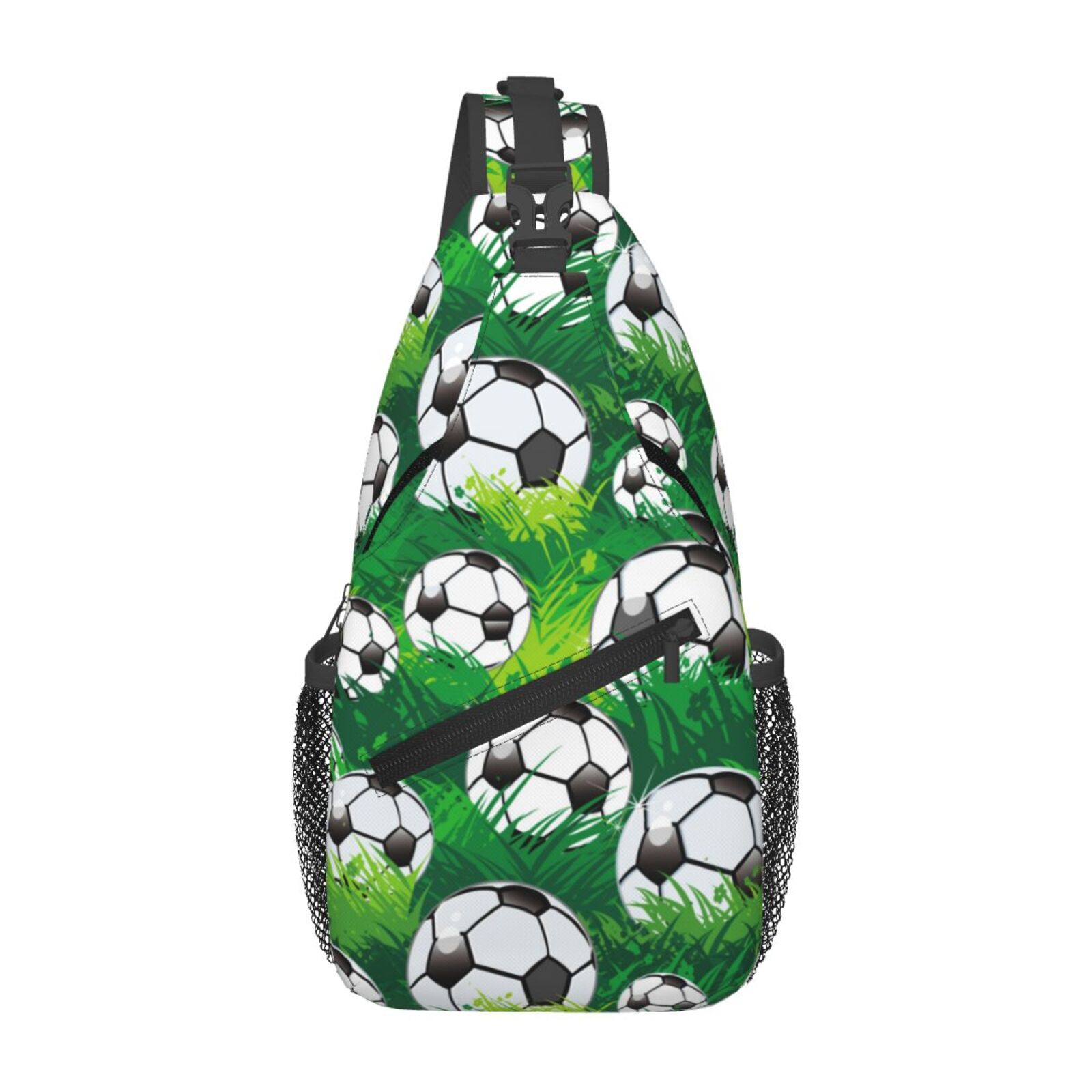 Crossbody Bags for Women Men - soccer Football ball green grass Casual ...
