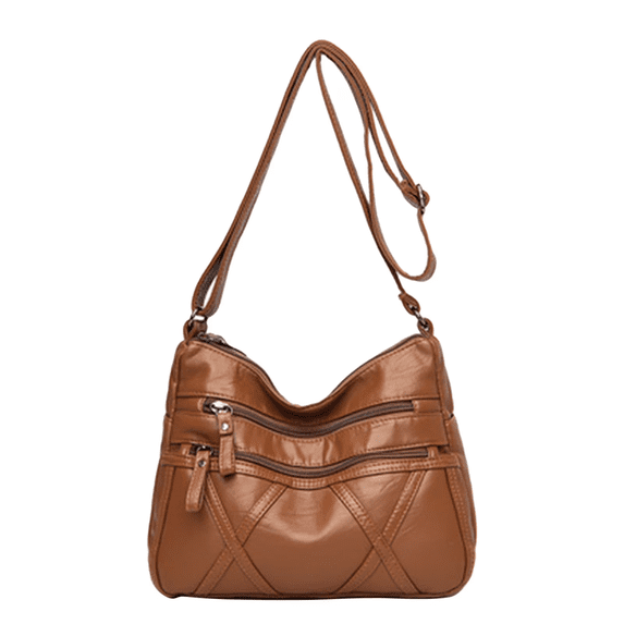Crossbody Bags for Women Multi Pocket Vintage Soft Leather Crossbody ...
