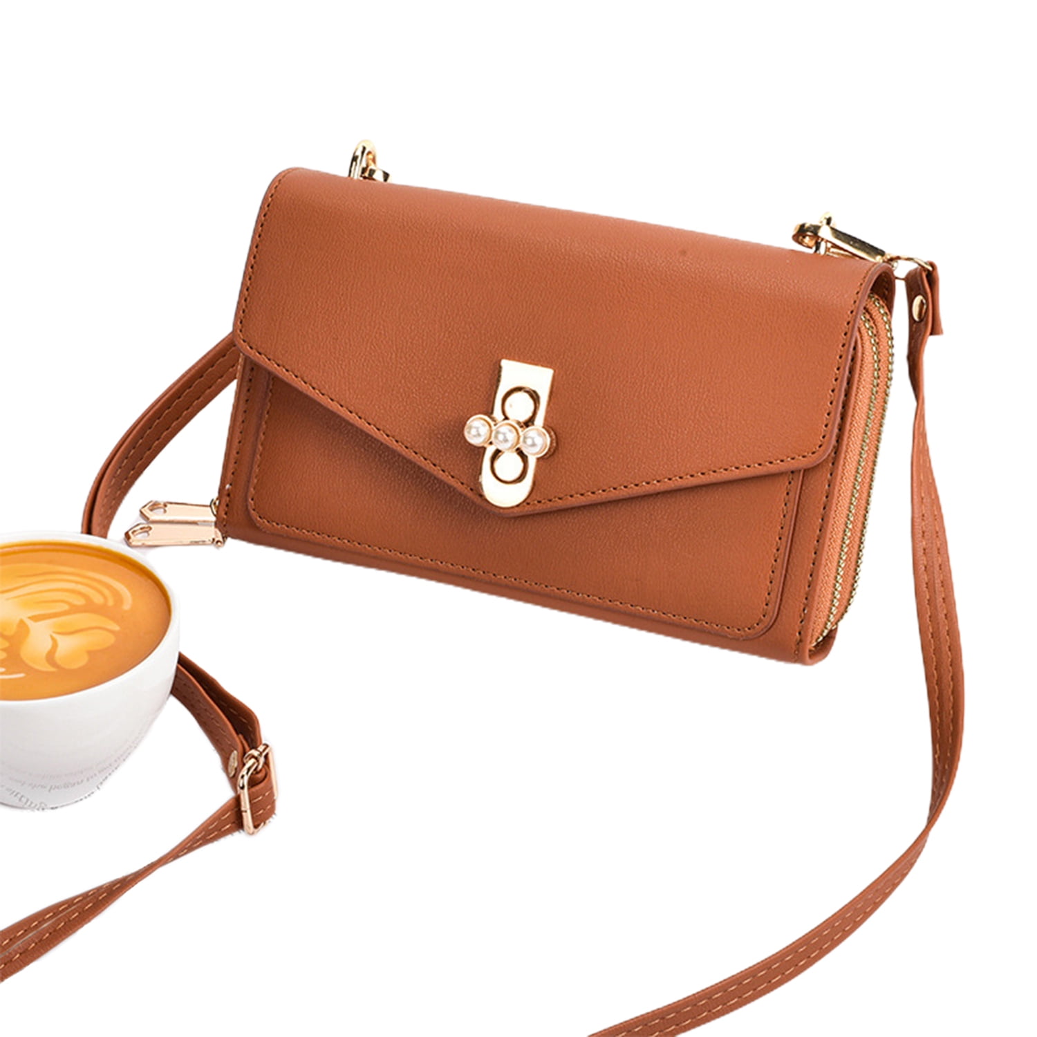 Crossbody Bags for Women RFID Blocking Leather Cross Body Bag Purses ...