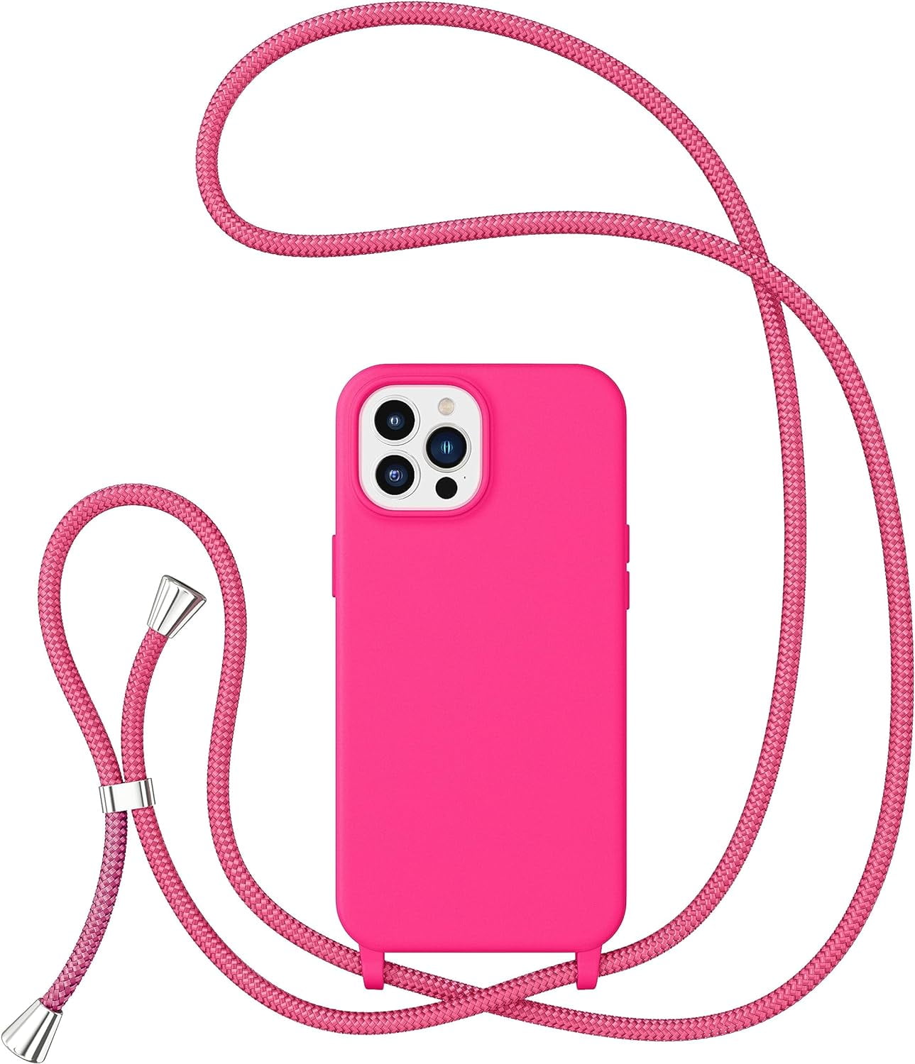Crossbody Case for iPhone 15 Pro with Lanyard Strap Adjustable Rope ...