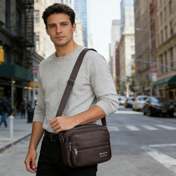 Crossbody Chest Pack Water Resistant Waist Bag with 4 Pockets, Multi ...