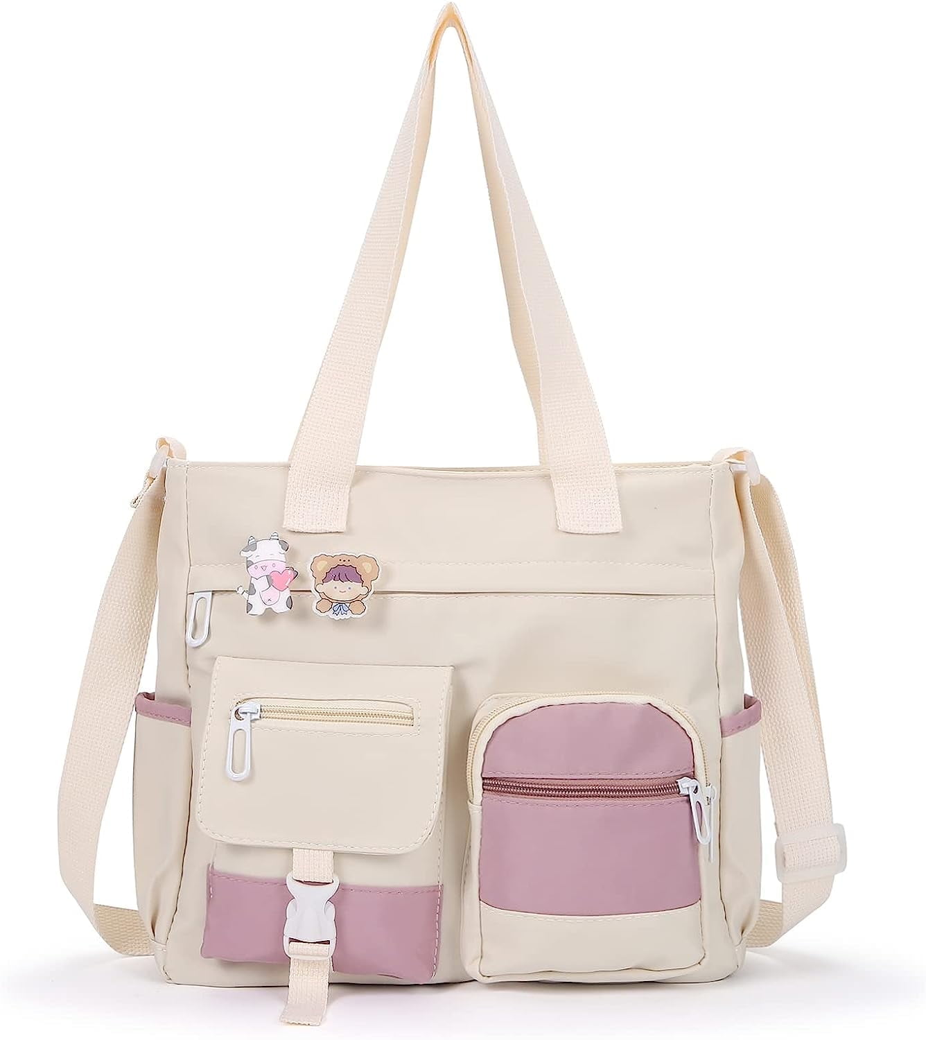 Crossbody Cute Bag for Teen Kawaii Messenger Purse Nylon Shoulder Bags ...