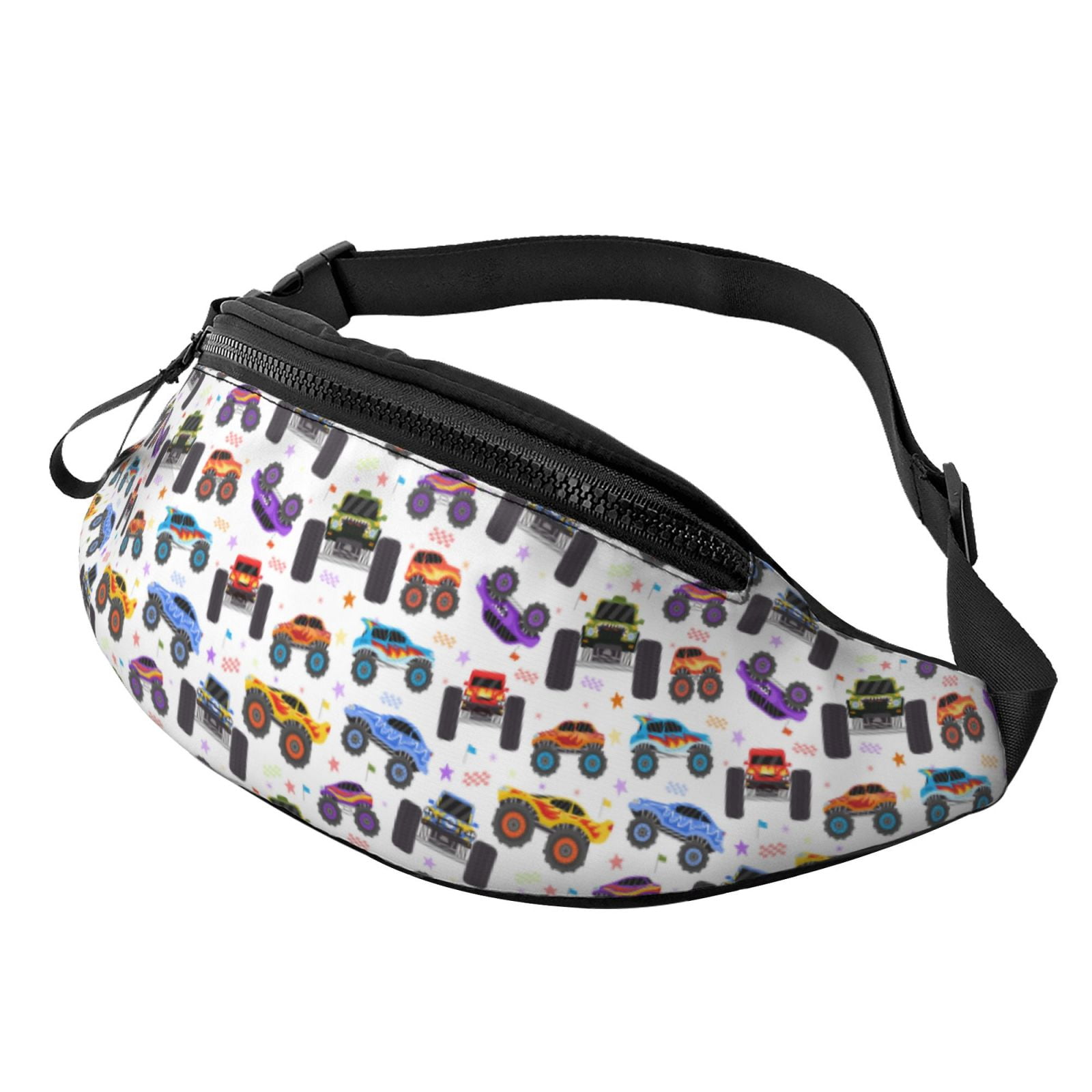 Crossbody Fanny Packs for Women Men - Cartoon Monster Trucks1 Travel ...