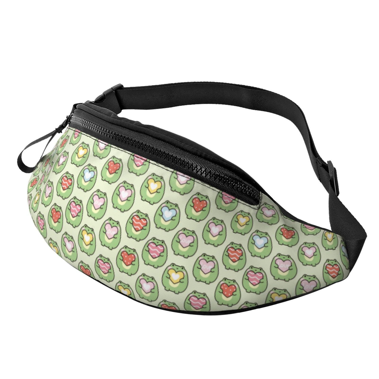 Crossbody Fanny Packs for Women Men - Cute Chubby Frog Travel Belt Bag ...