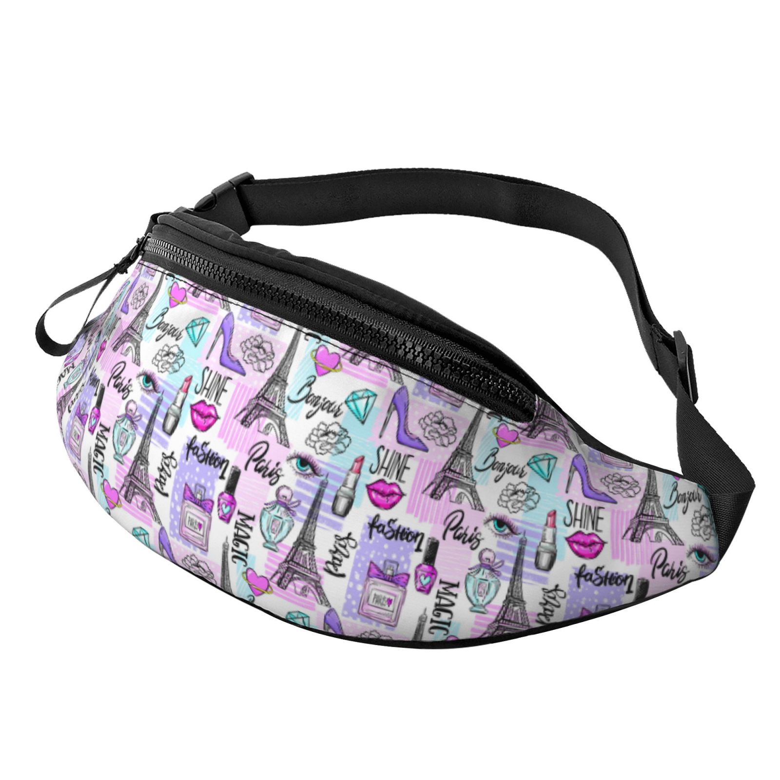 Crossbody Fanny Packs for Women Men - Tower flower colorful Travel Belt ...