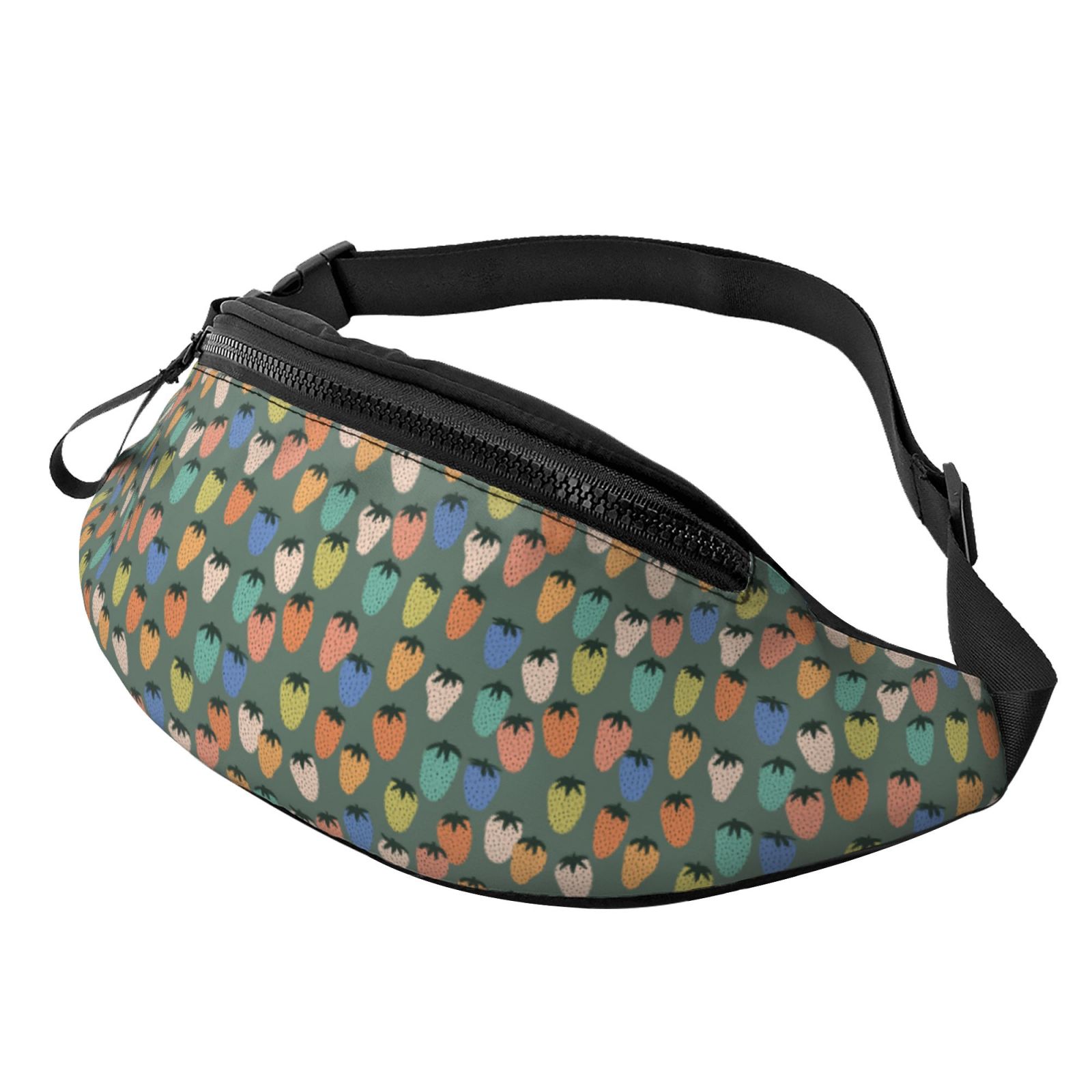 Crossbody Fanny Packs for Women Men - colorful strawberry print Travel ...