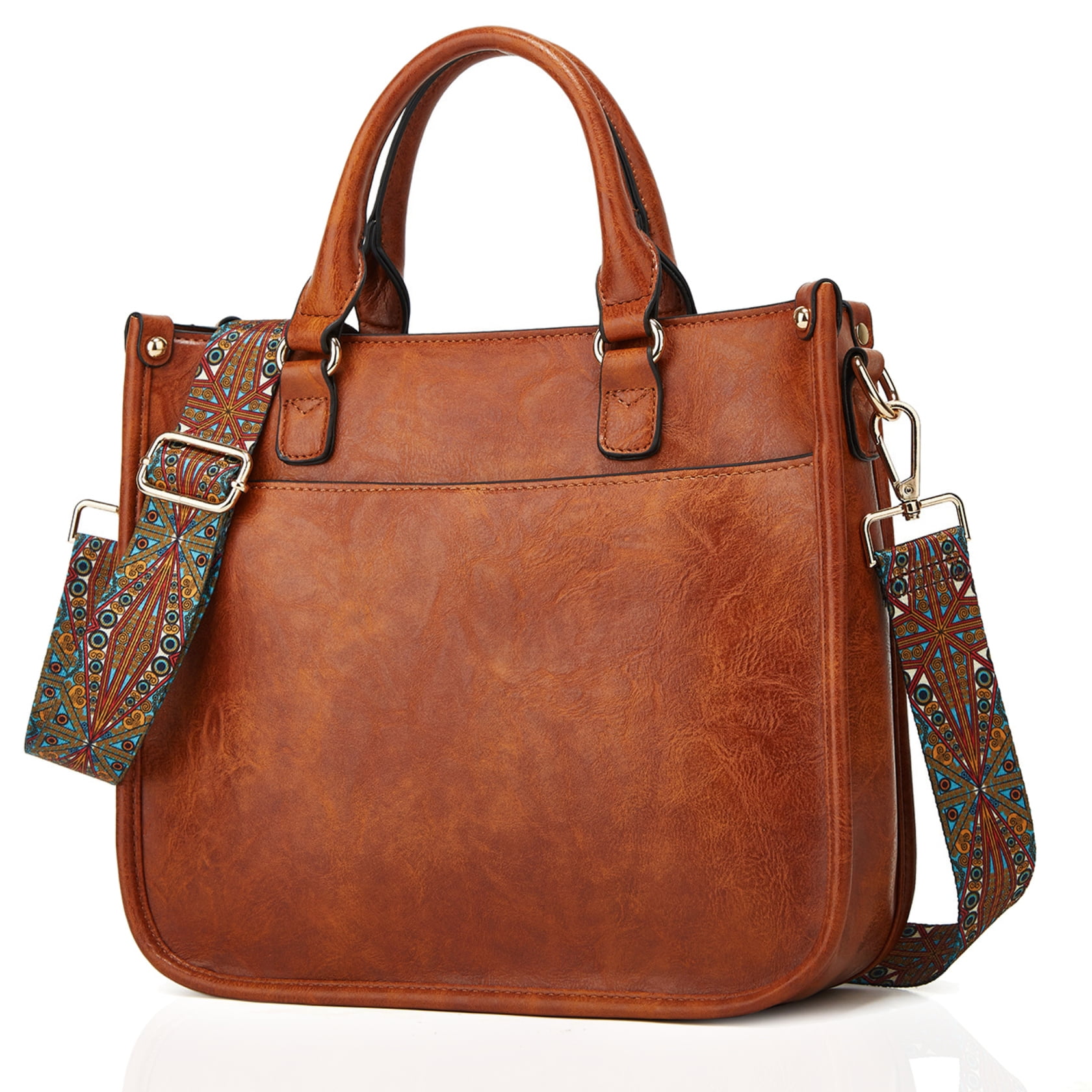 Crossbody Handbags for Women with Top Carry Handle, Vegan Leather ...