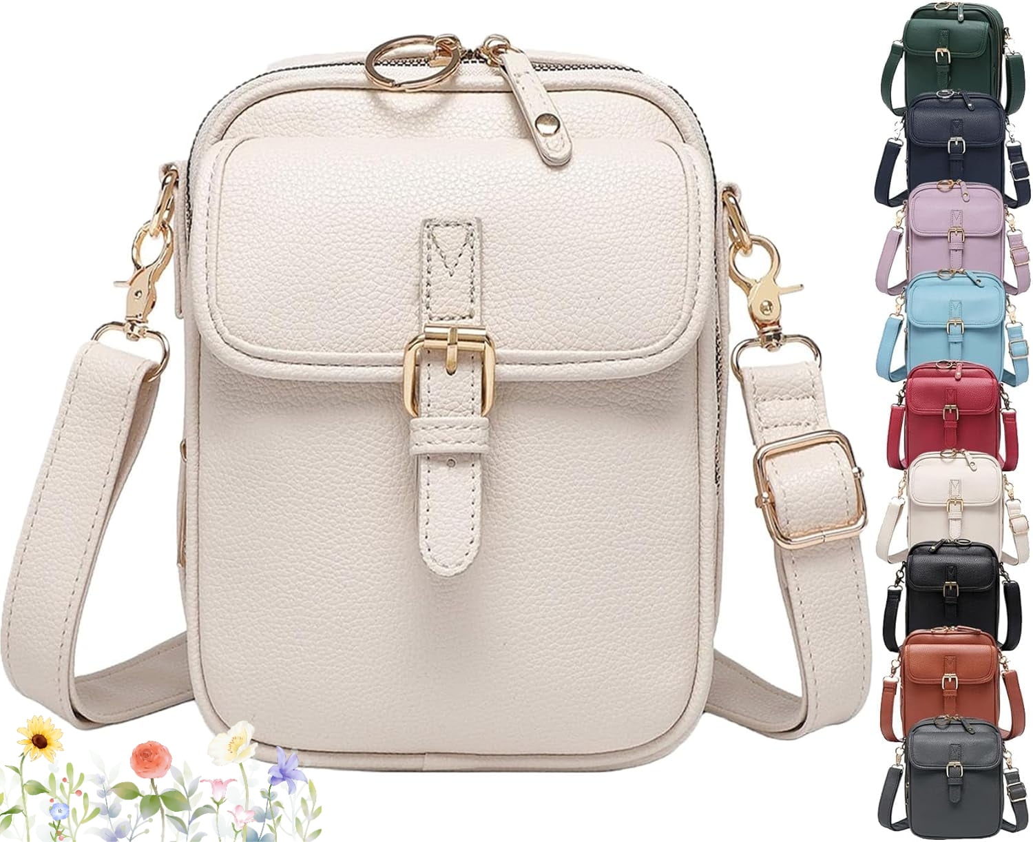 Crossbody Leather Bag, Collaboration Anti Theft Shoulder Bags for Women ...