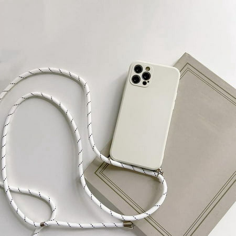 Crossbody Necklace Strap Lanyard Cord Liquid Silicone Phone Case for ...
