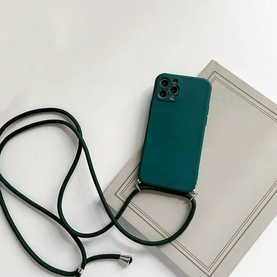 Crossbody Necklace Strap Lanyard Cord Liquid Silicone Phone Case for ...