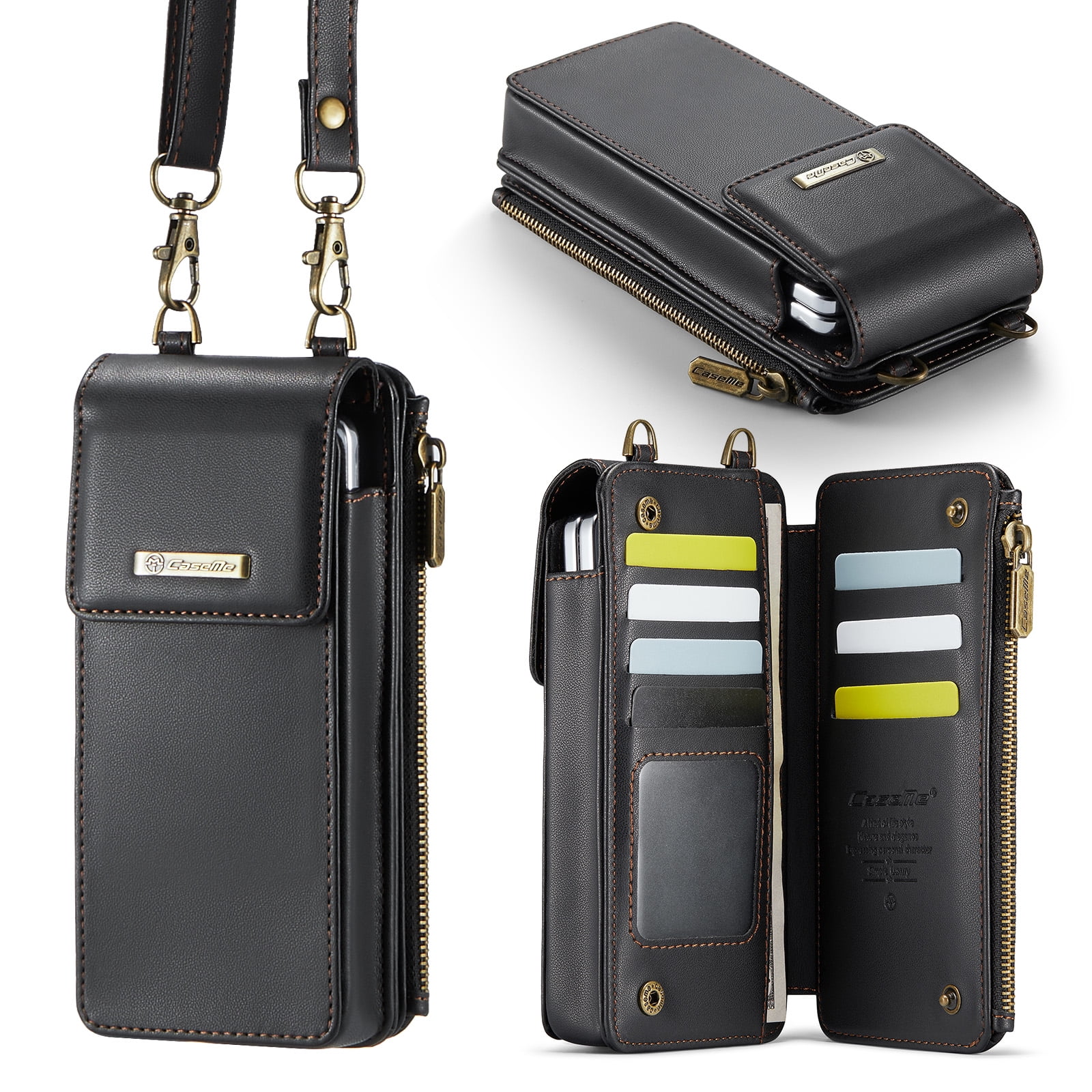 Crossbody Phone Bag Purse Wallet Case for iPhone/Galaxy/Pixel Series ...