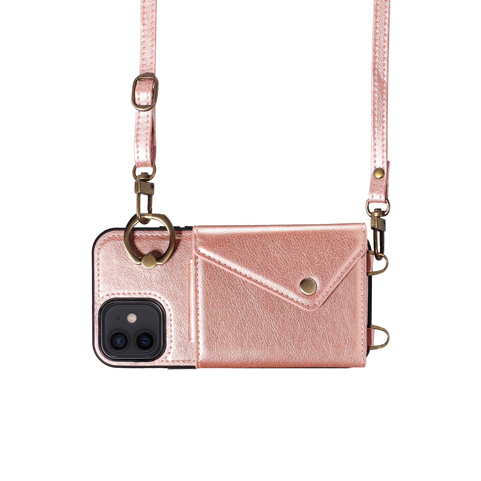 Crossbody Phone Case for iPhone 12, Adjustable and Removeable Shoulder ...
