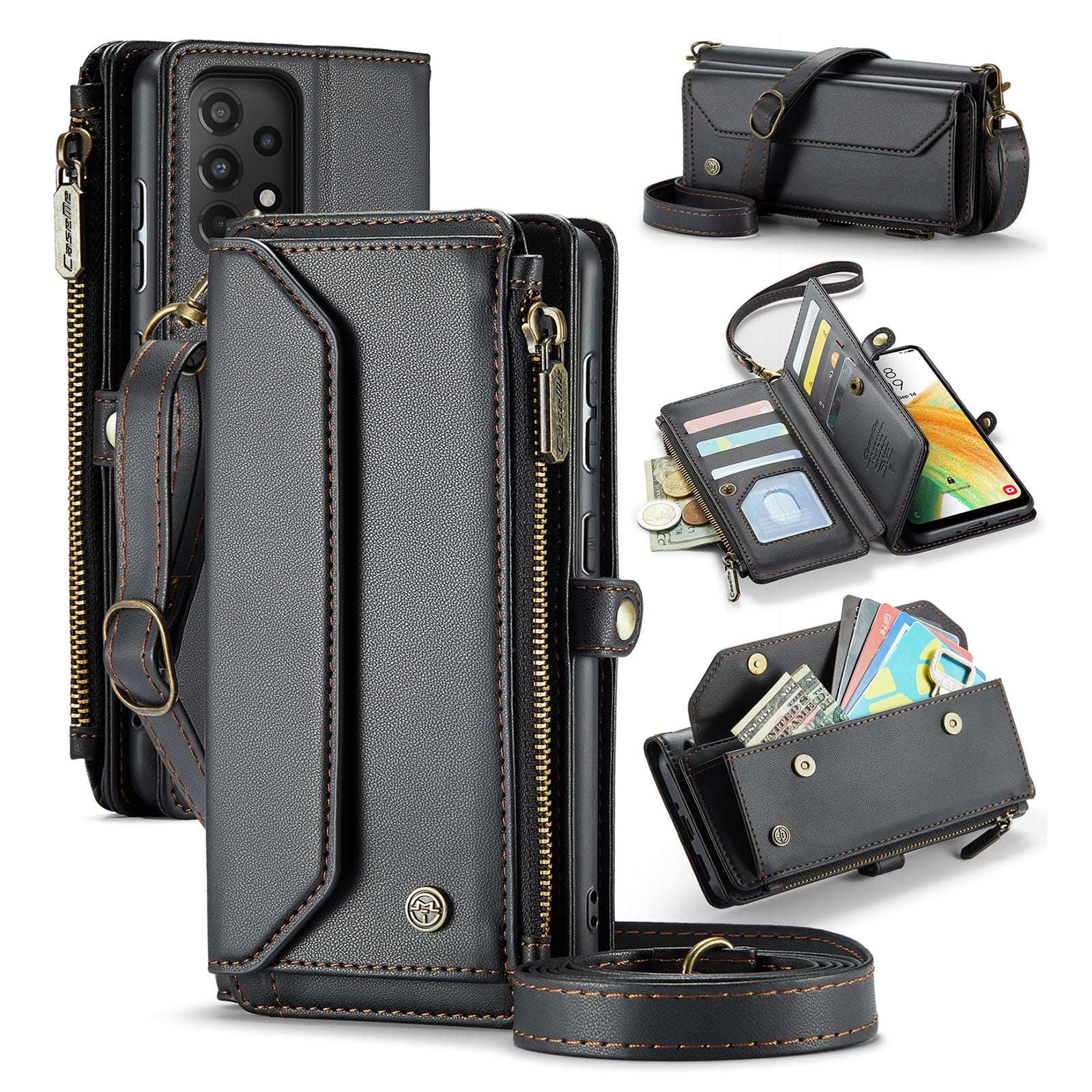 Crossbody for Samsung Galaxy A52 4G/5G Case Wallet【RFID Blocking】with ...