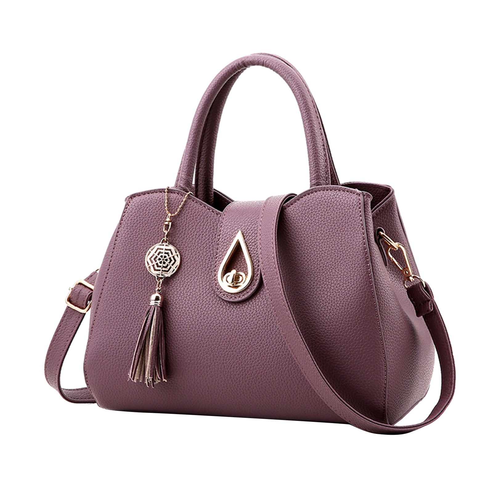 Crossbody Satchel Bags for Women Ladies Teardrop Leather Purse and ...