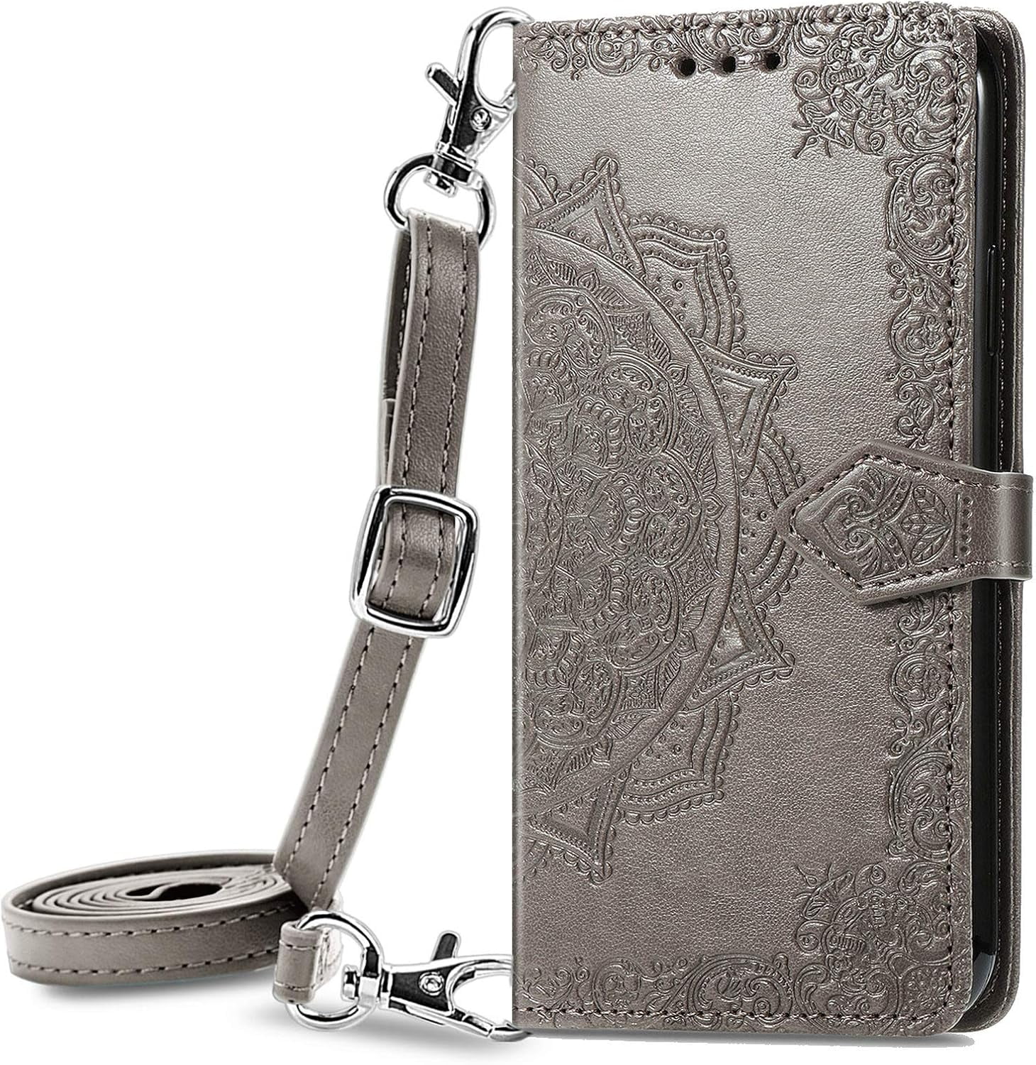 Crossbody Shoulder Strap Phone Cover for Xiaomi Redmi A2, Magnetic ...