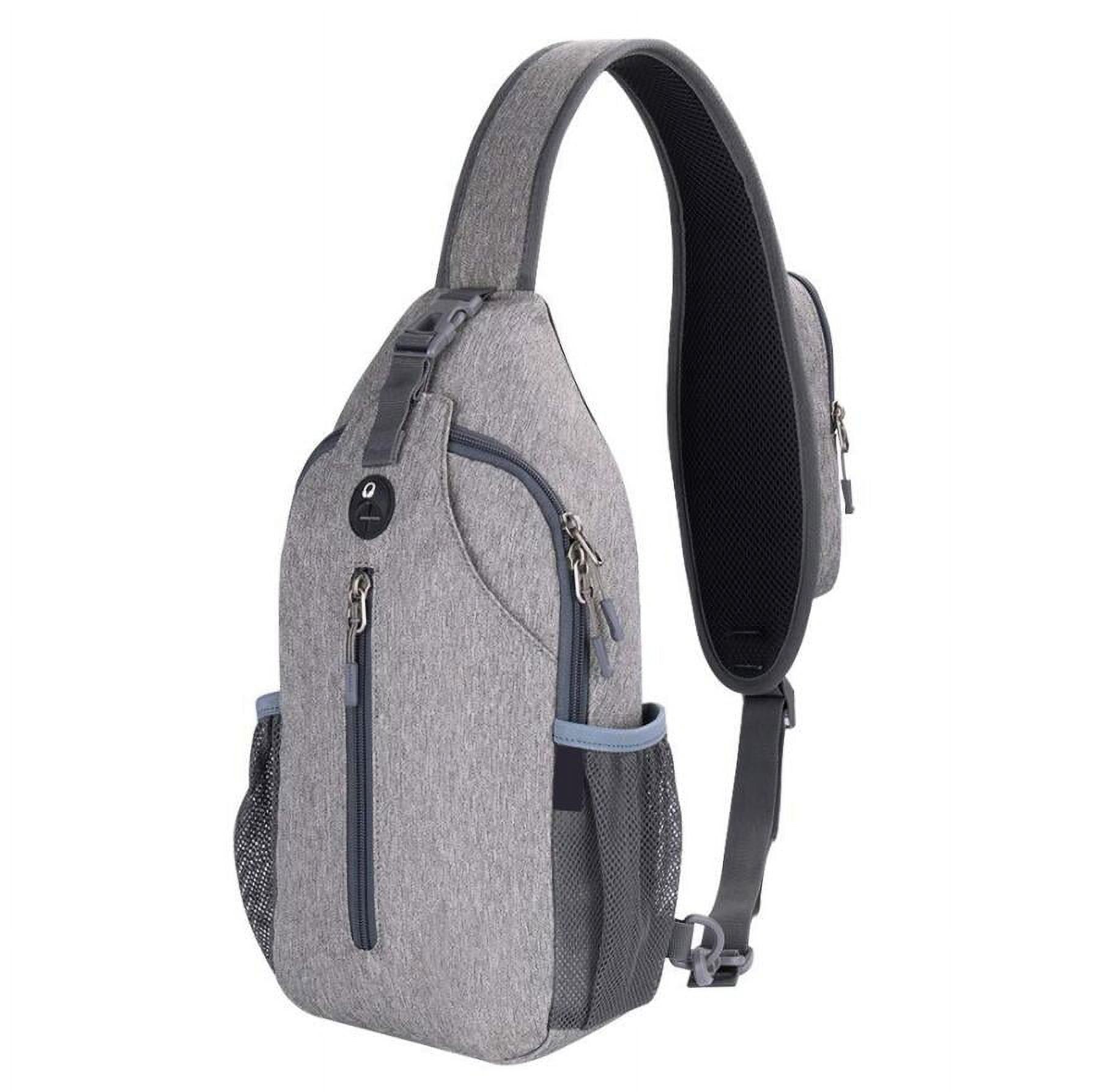 Crossbody Sling Backpack Sling Bag Travel Hiking Chest Bag Daypack Gray ...