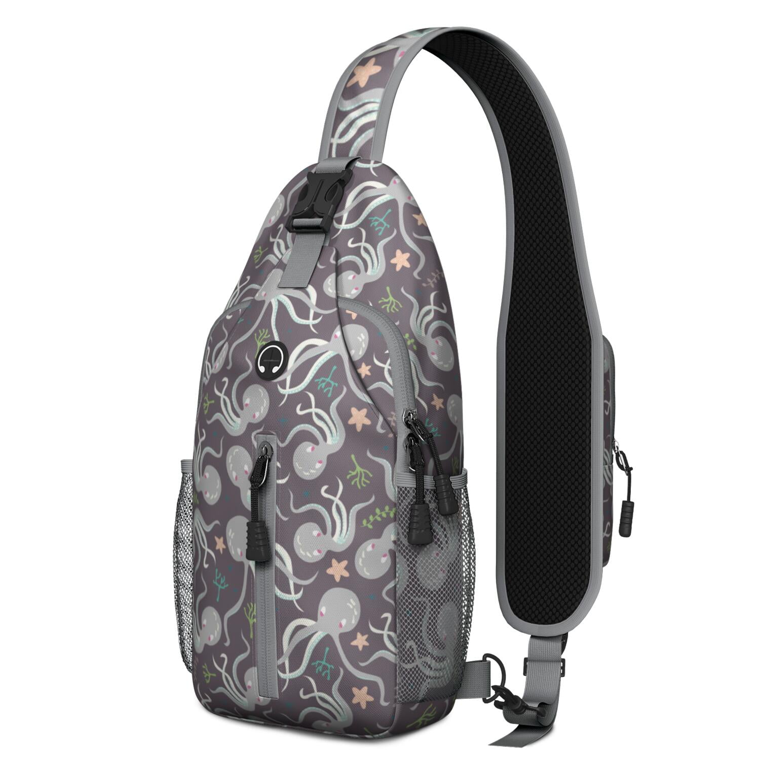 Crossbody Sling Backpack for Women Men Cute Octopuses Sea Ocean Animal ...