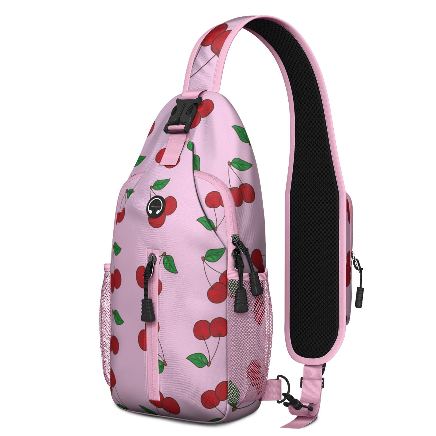 Crossbody Sling Backpack for Women Men Cherry Pattern Shoulder Sling ...