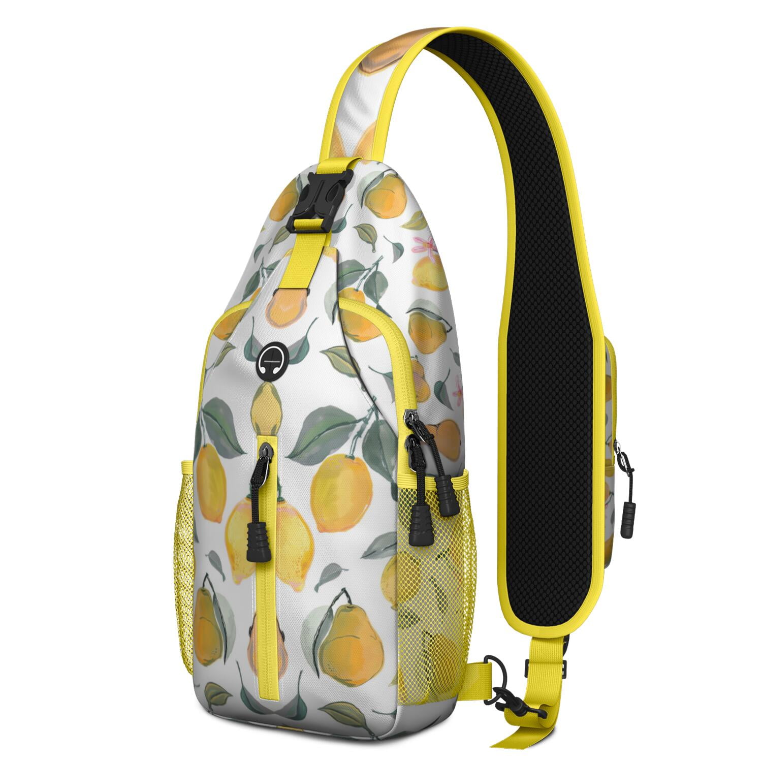 Crossbody Sling Backpack for Women Men Cute Lemon Pattern Shoulder ...