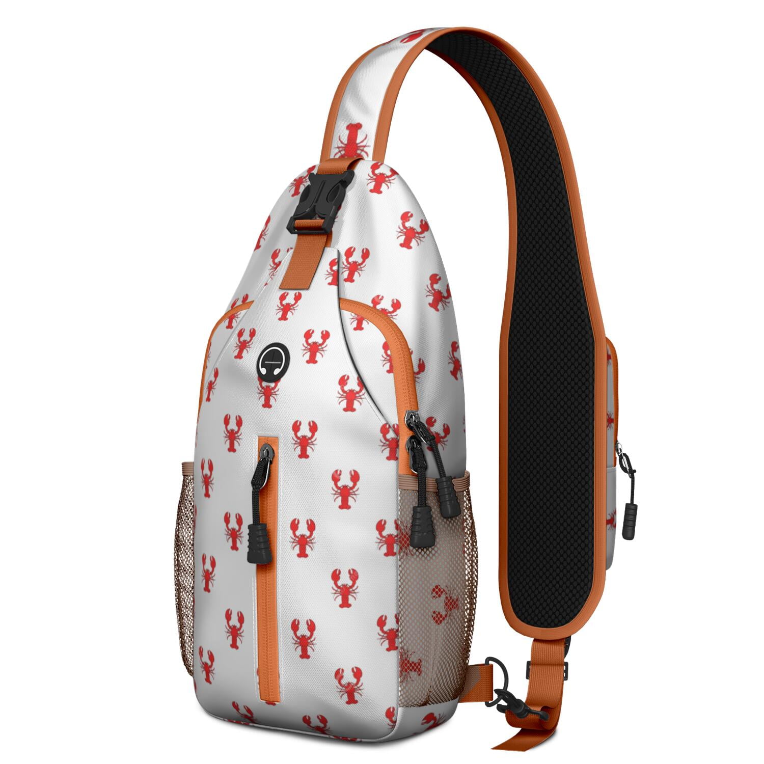Crossbody Sling Backpack for Women Men Lovely Lobster Cartoon Style ...