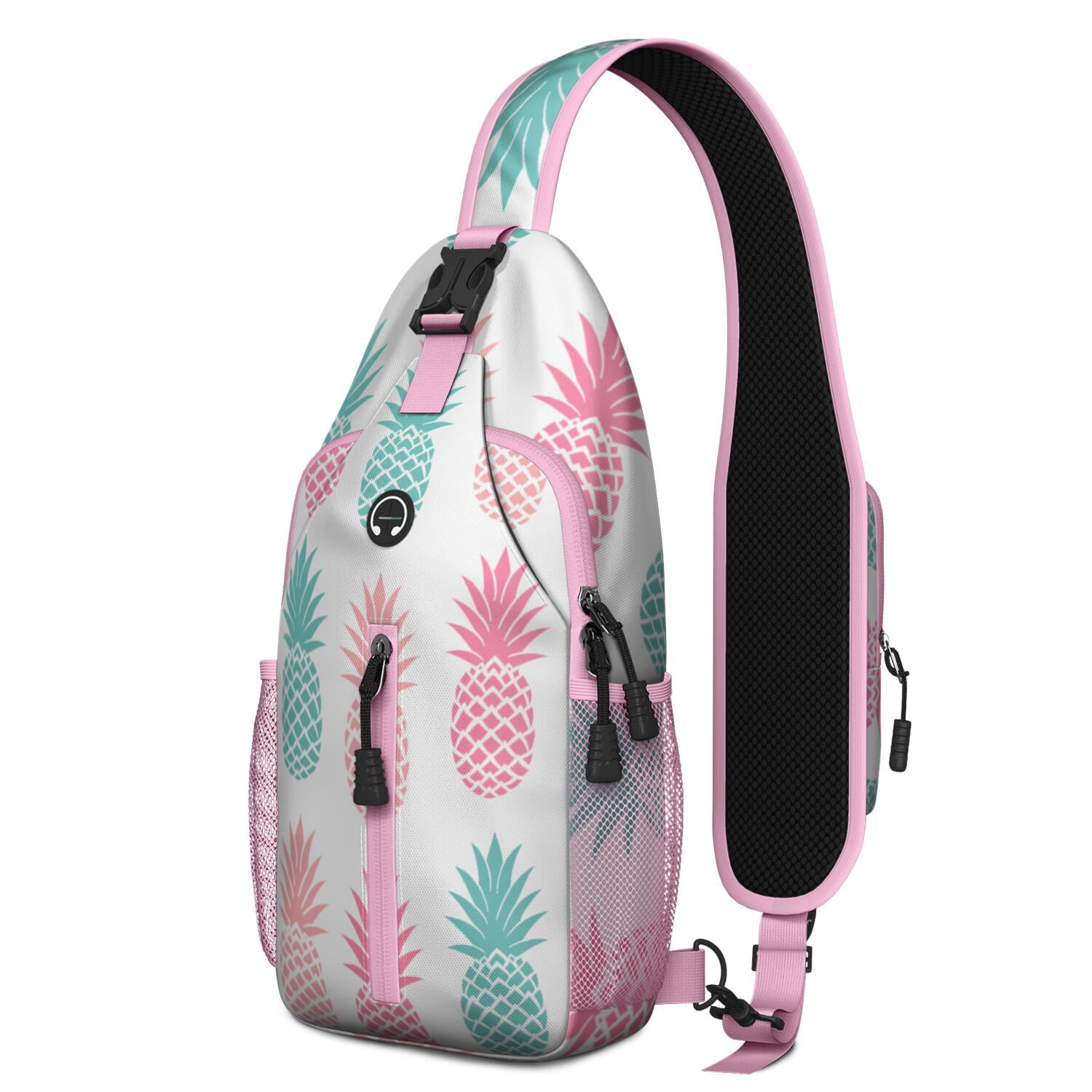 Crossbody Sling Backpack for Women Men Pineapple Design Shoulder Sling ...