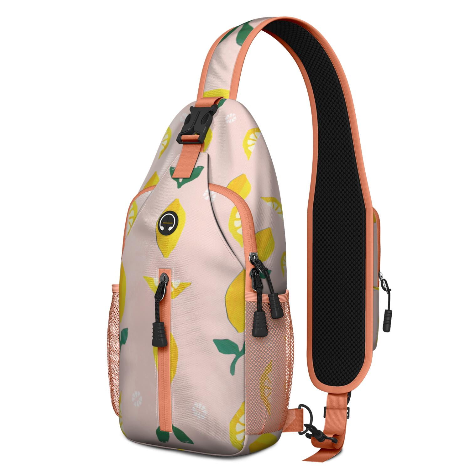 Crossbody Sling Backpack for Women Men Sweet Citrus Lemon Shoulder ...